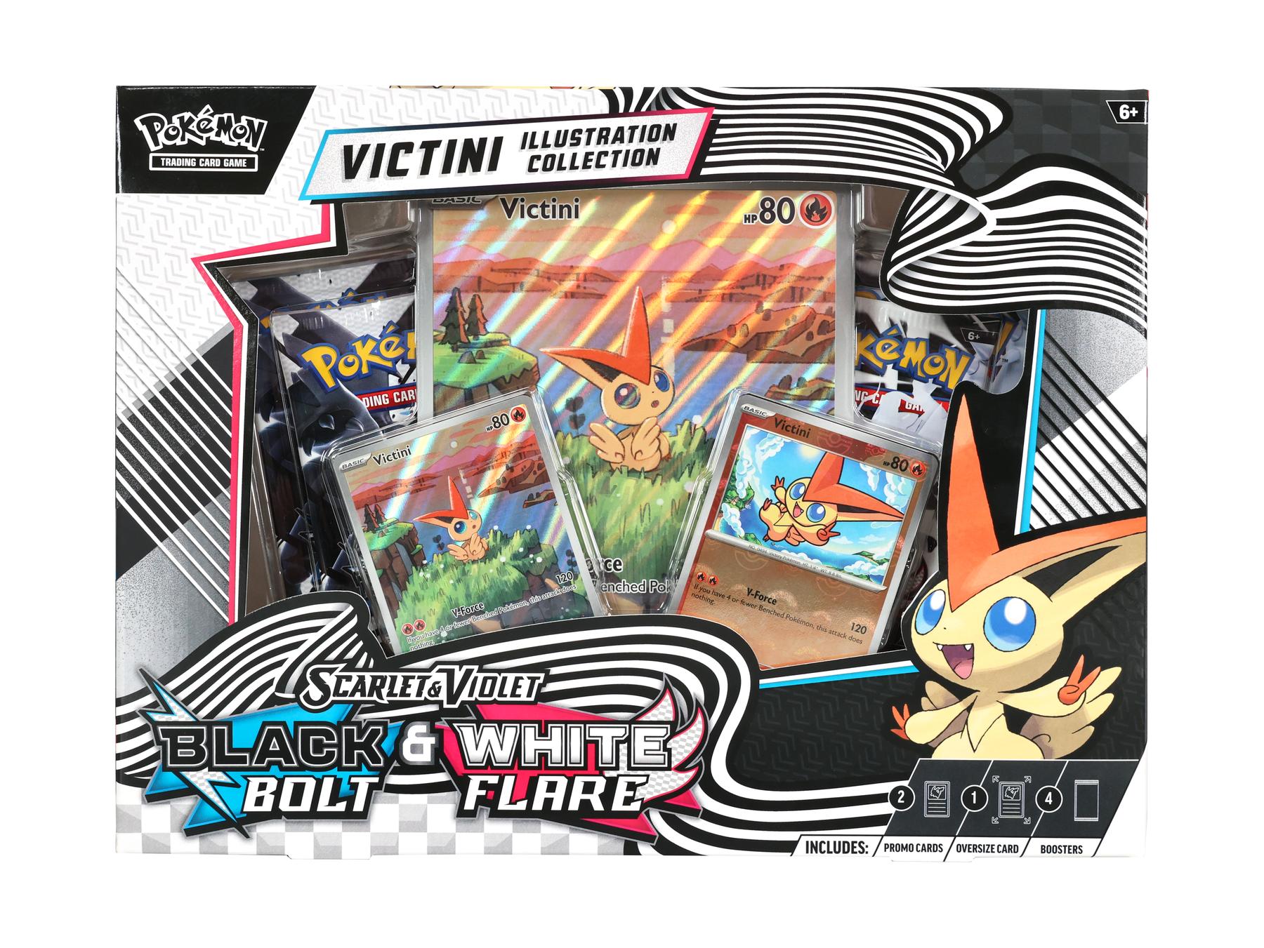 Pokemon Unova Victini Illustration Collection Box (Black Bolt / White ...