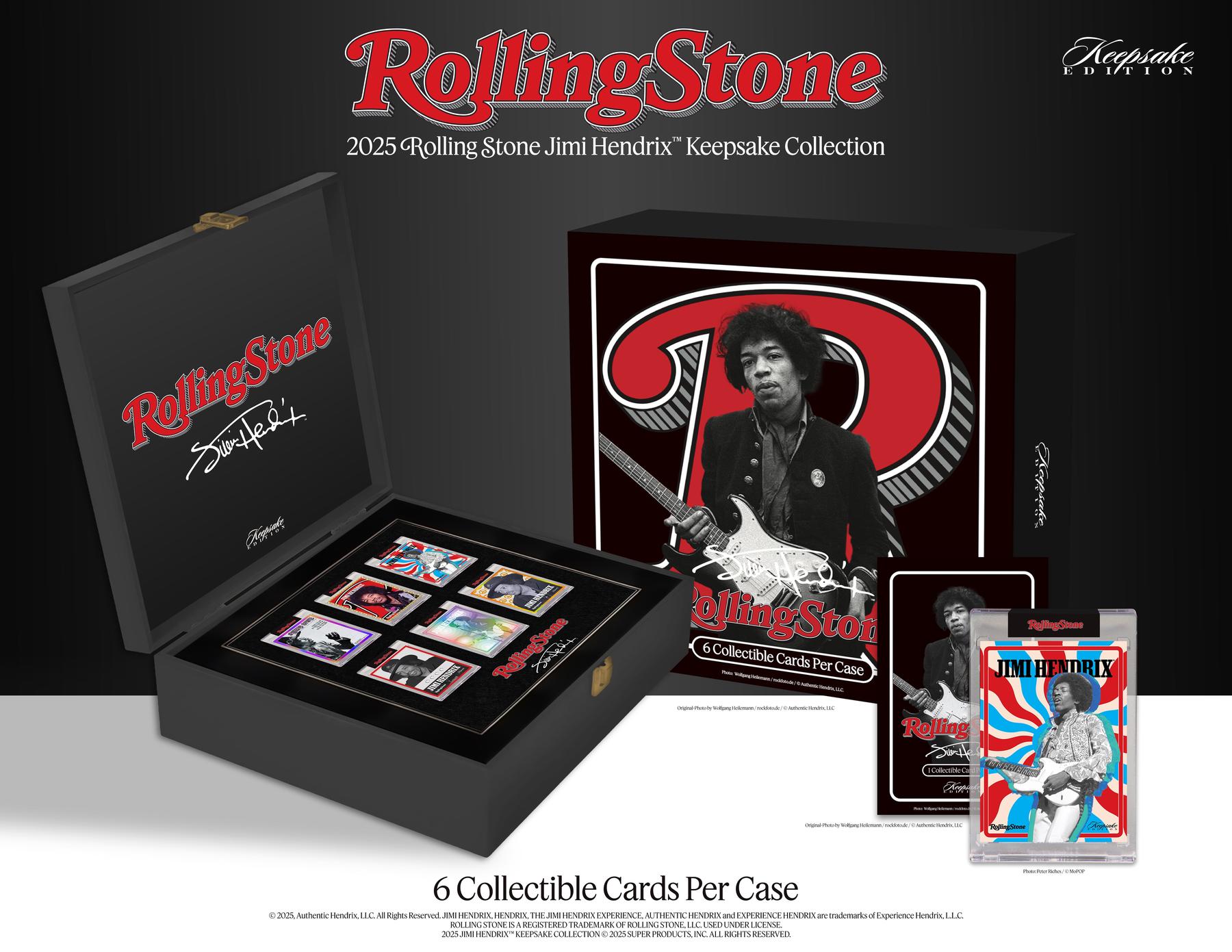 2025 Rolling Stone Jimi Hendrix Keepsake Premiere Edition Hobby 6-Box Case (Presell) | DA Card World