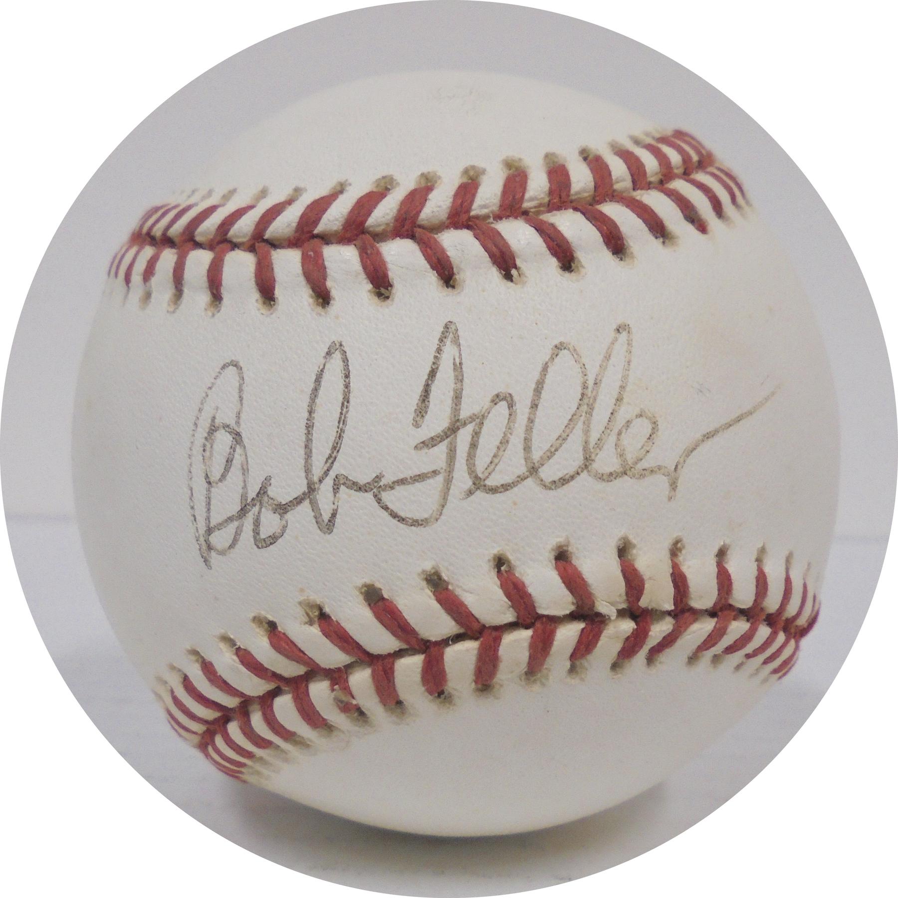 Bob Feller Autographed PCL Cutler Baseball JSA CE31214 (Reed Buy) | DA ...