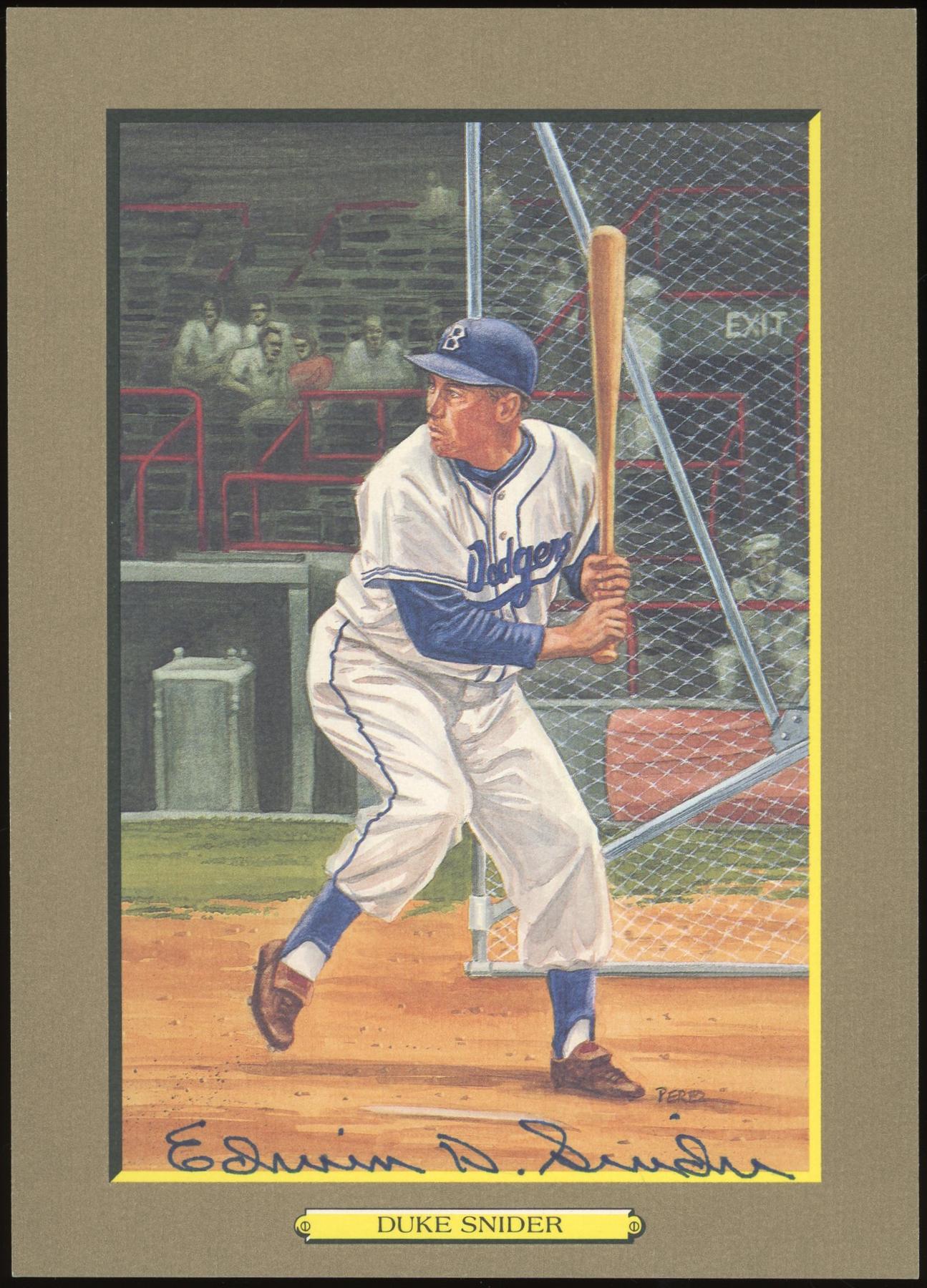 Duke Snider Autographed (Edwin D. Snider) Perez-Steele Great Moments ...