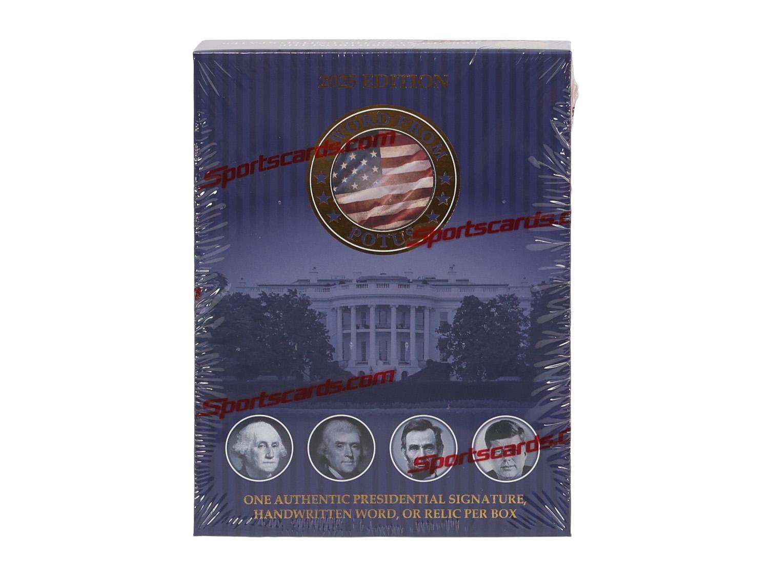2025 POTUS A Word from the President Hobby Box | DA Card World