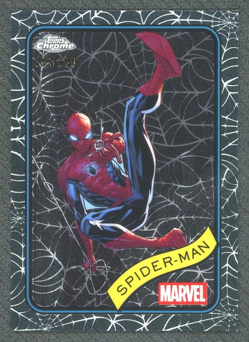 2025 Topps Marvel Chrome Spider-Man Spider Web Refractor /399 #101 | DA ...