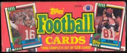1990 Topps Football Factory Set (Christmas Box) | DA Card World