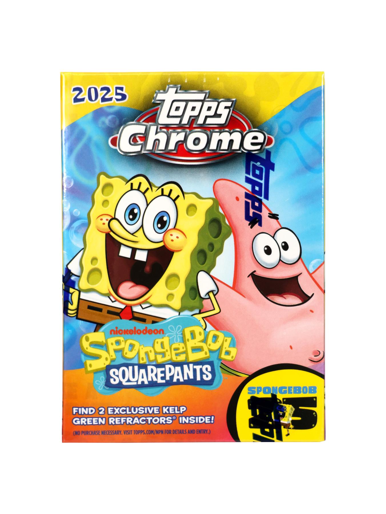 2025 Topps SpongeBob Chrome 25th Anniversary Blaster Box | DA Card World