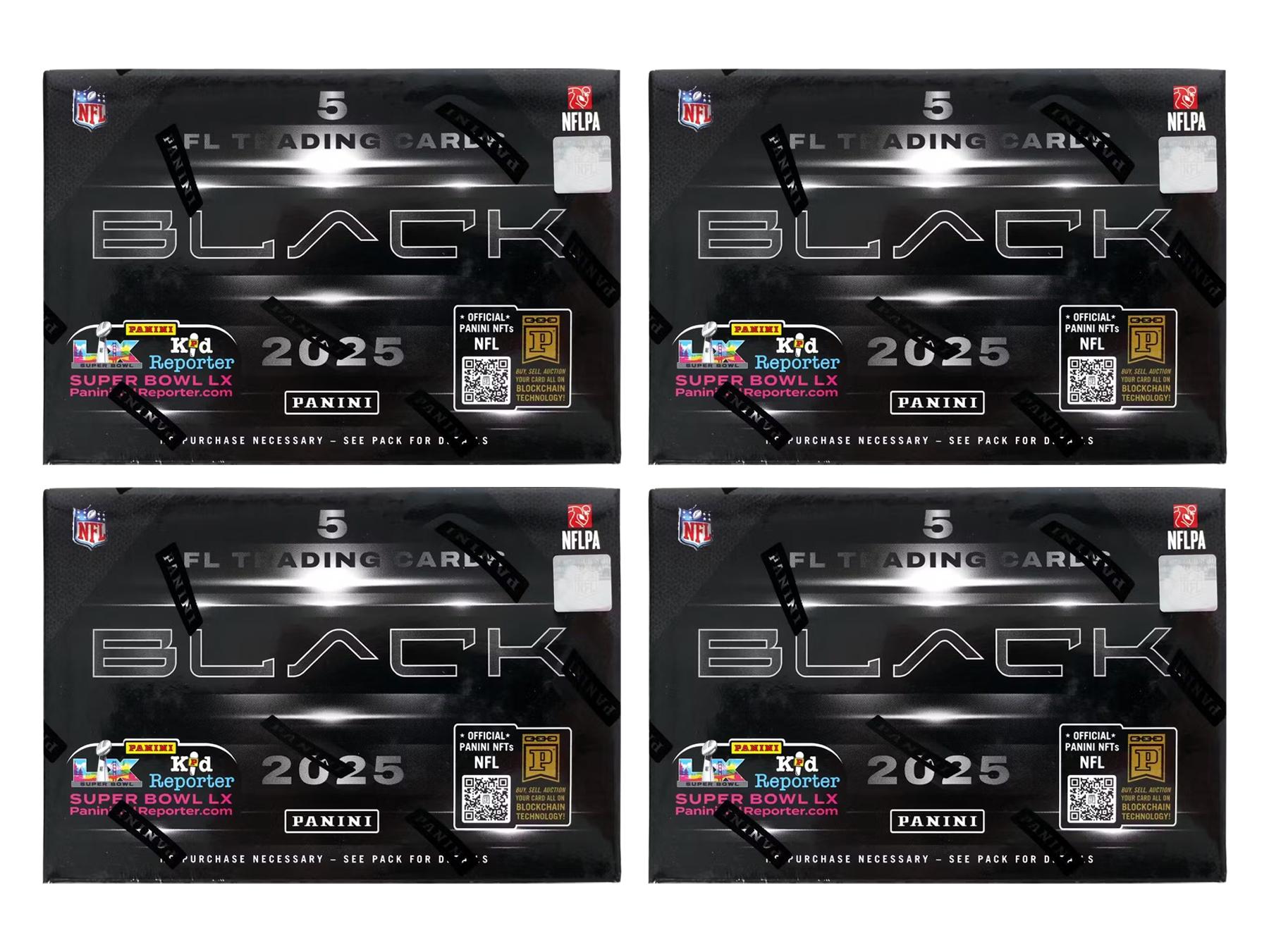 2025 Panini Black Football Hobby 4-Box 32-Spot Team Break #8 | DA Card ...