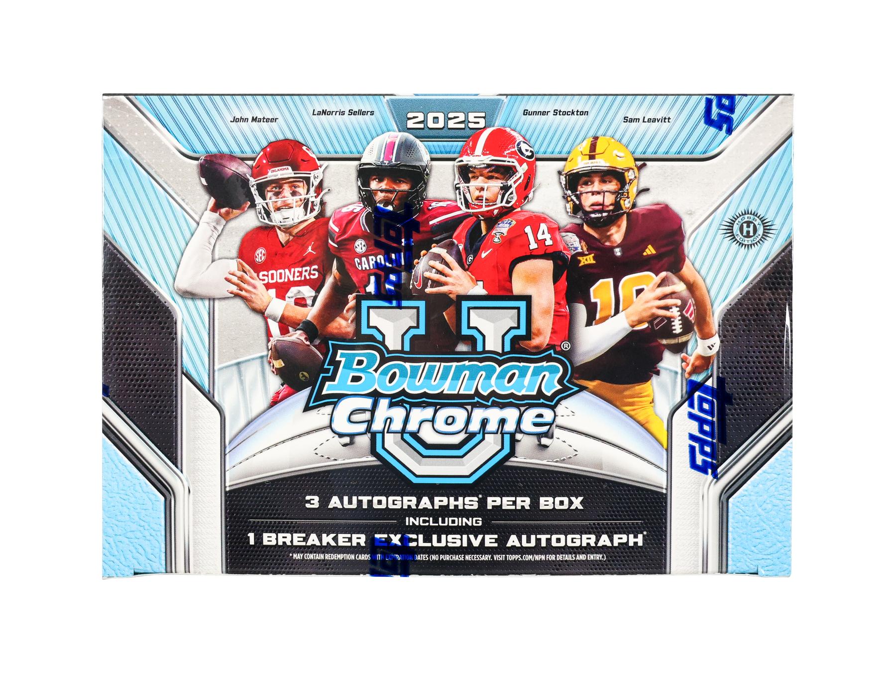 2025 Bowman University Chrome Football Delight Box | DA Card World