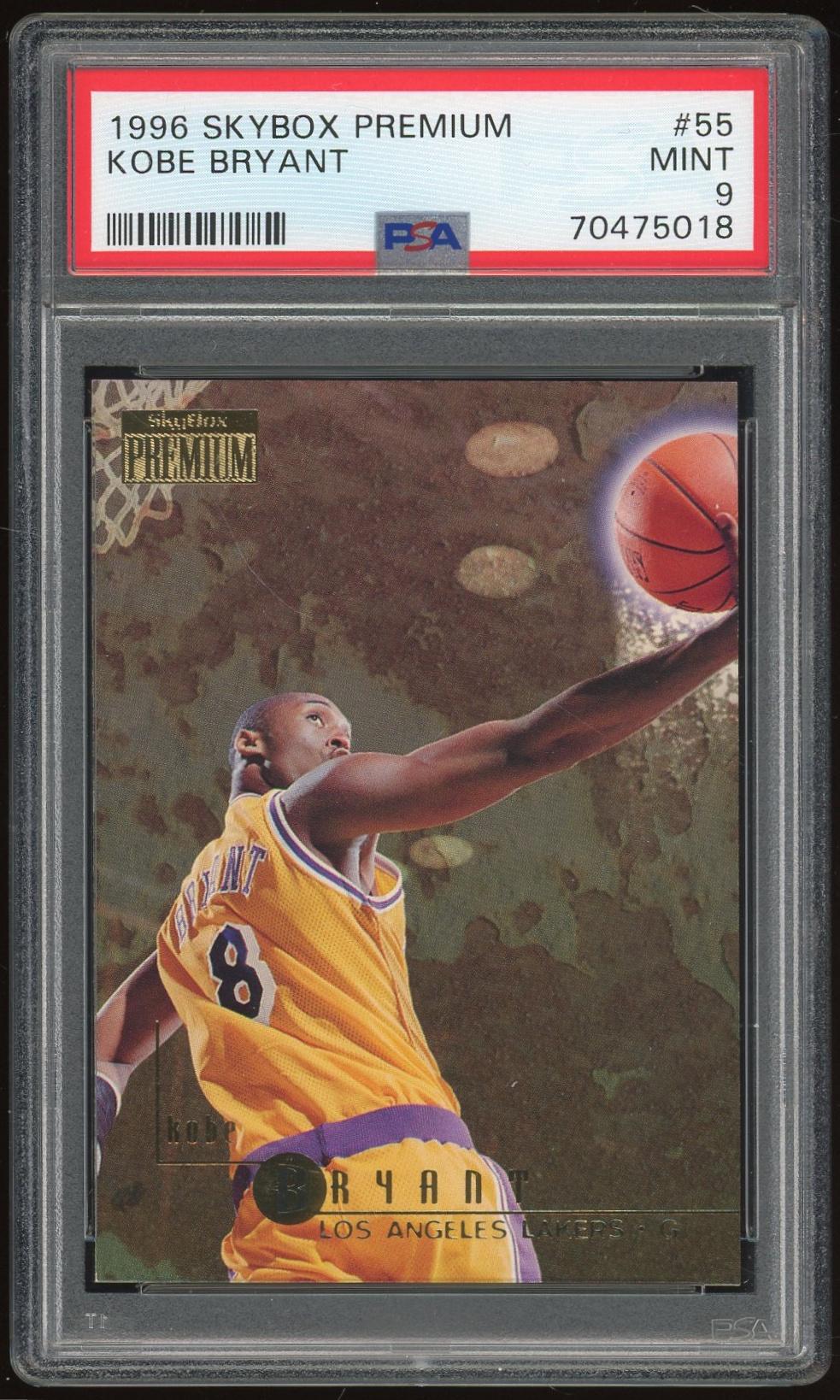 1996/97 Skybox Premium #55 Kobe Bryant RC PSA 9 *5018 (Reed Buy) | DA ...
