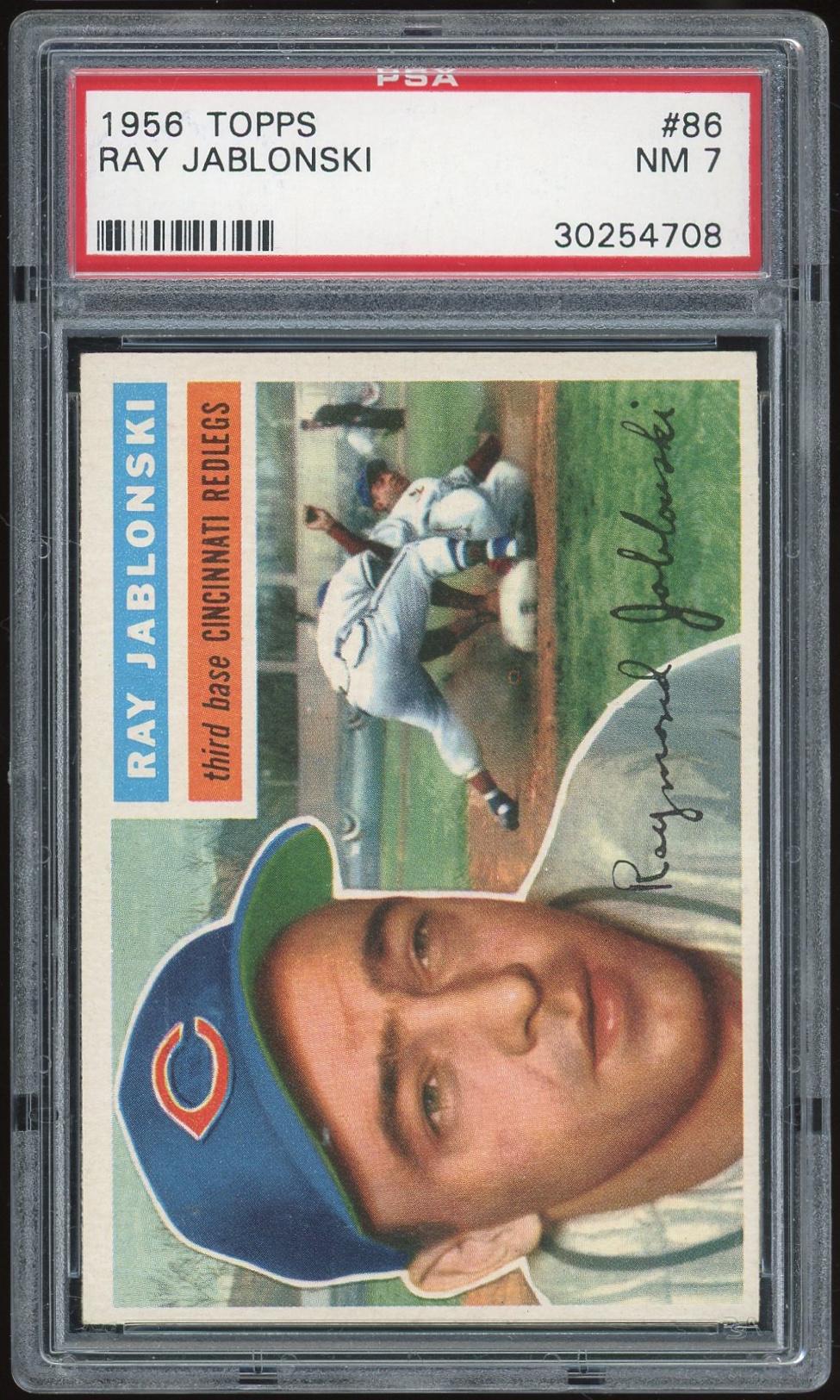 1956 Topps #86 Ray Jablonski WB PSA 7 *4708 (Reed Buy) | DA Card World