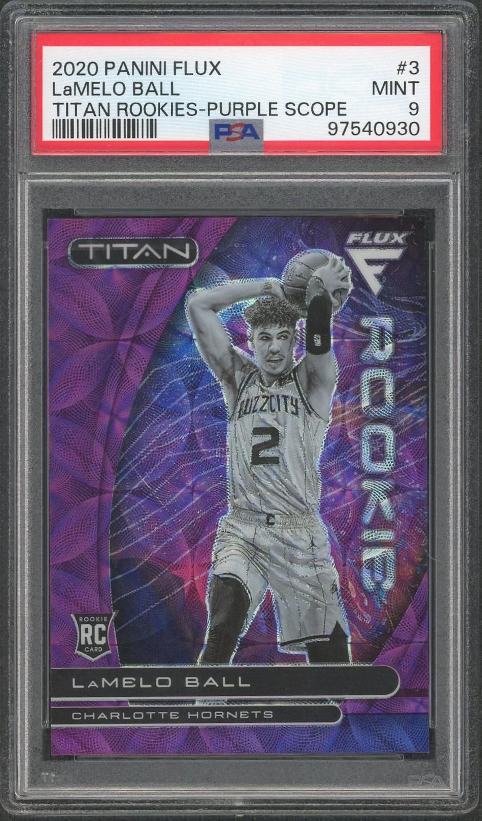 2020 Flux LaMelo Ball Purple Scope Titan /38 PSA 9 | DA Card World