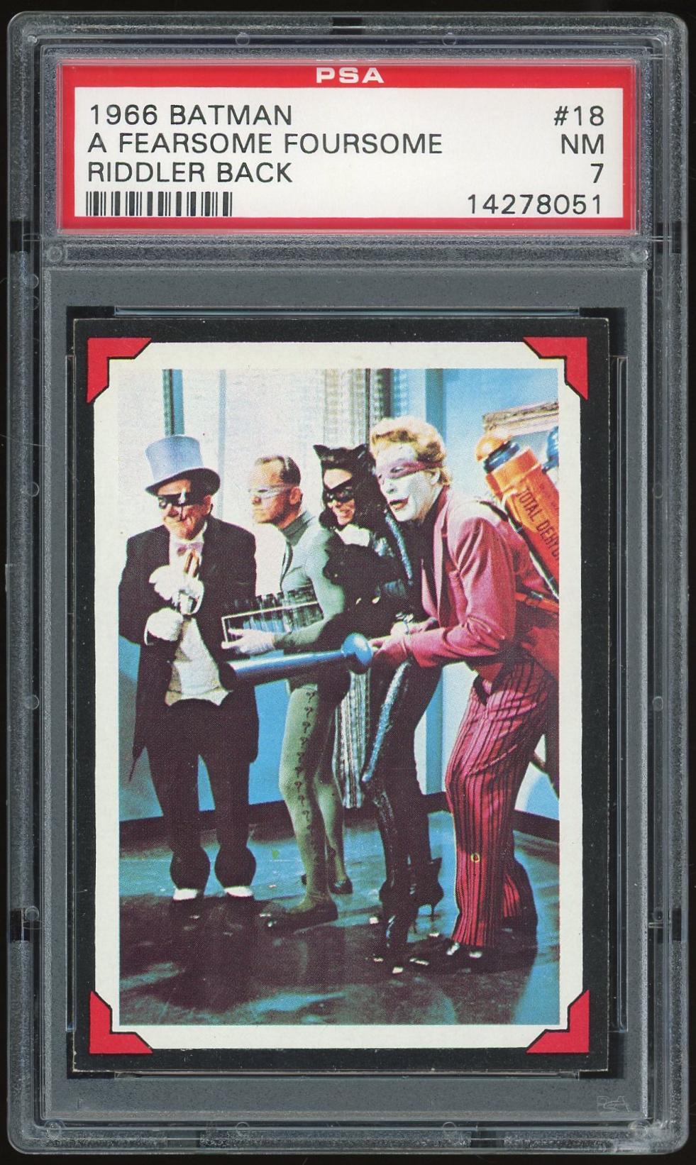 1966 Topps Batman Riddler Back #18 A Fearsome Foursome PSA 7 *8051 ...