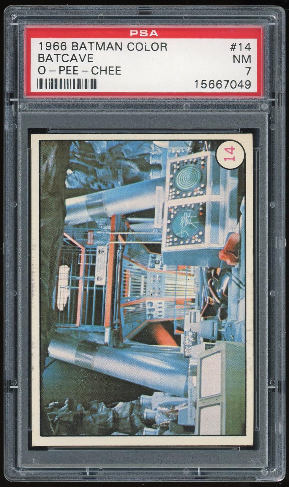 1966 O-Pee-Chee Batman Color #14 Batcave PSA 7 *7049 (Reed Buy) | DA ...