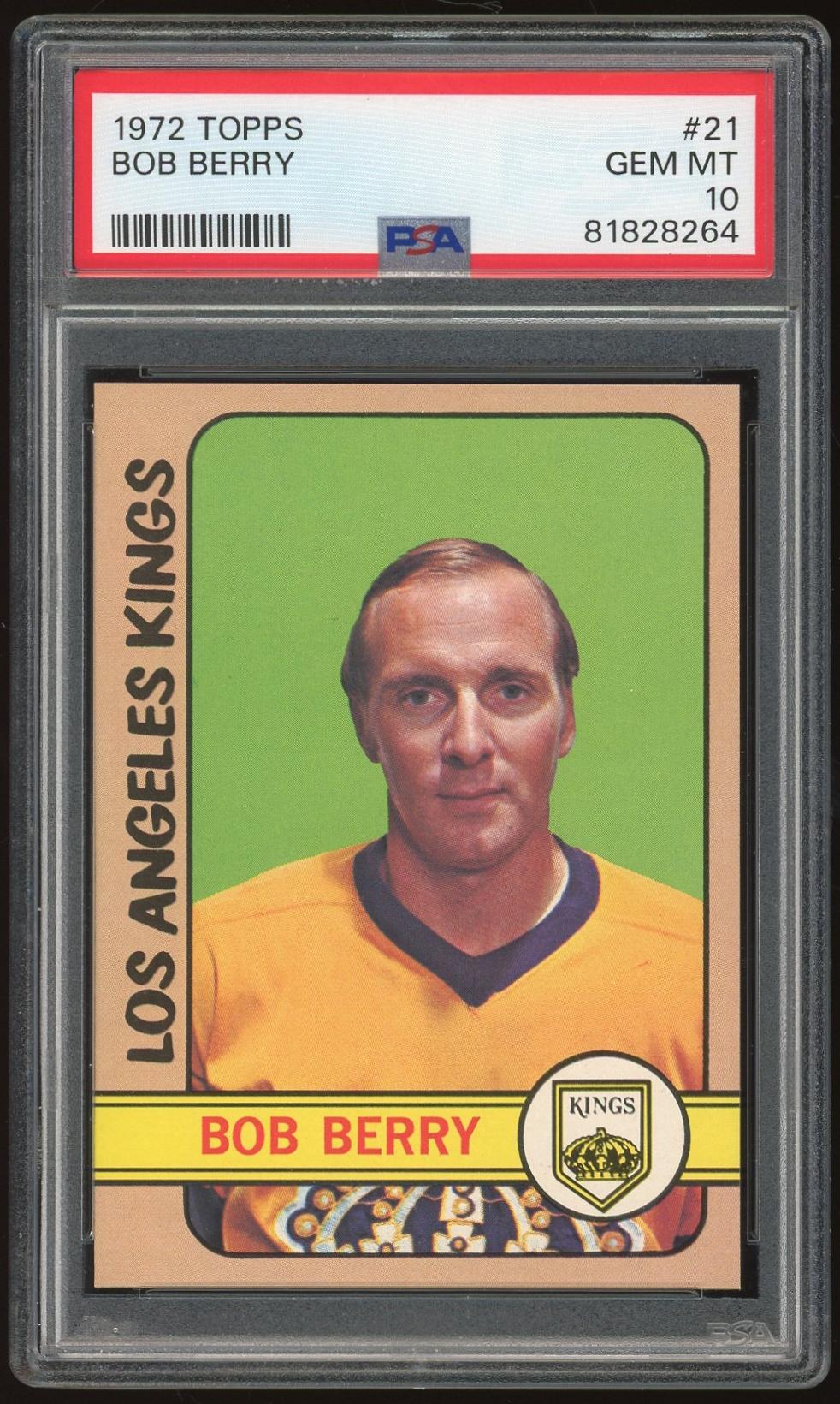 1972/73 Topps #21 Bob Berry PSA 10 *8264 (Reed Buy) | DA Card World