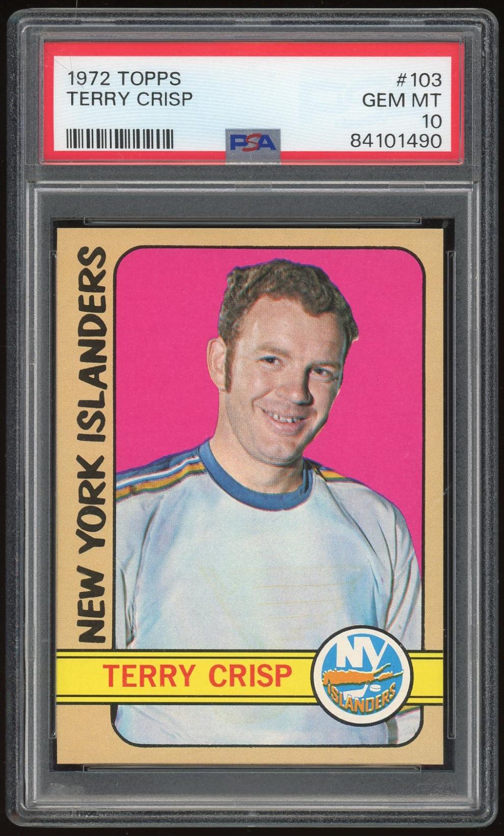 1972/73 Topps #103 Terry Crisp PSA 10 *1490 (Reed Buy) | DA Card World