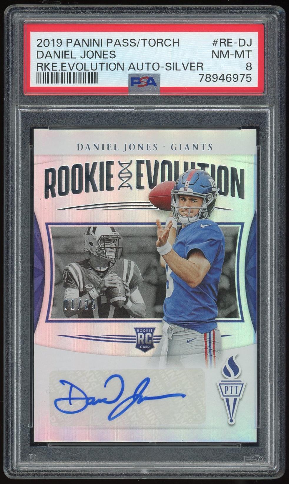 2019 Panini Passing the Torch Rookie Evolution #REDJ Daniel Jones ...