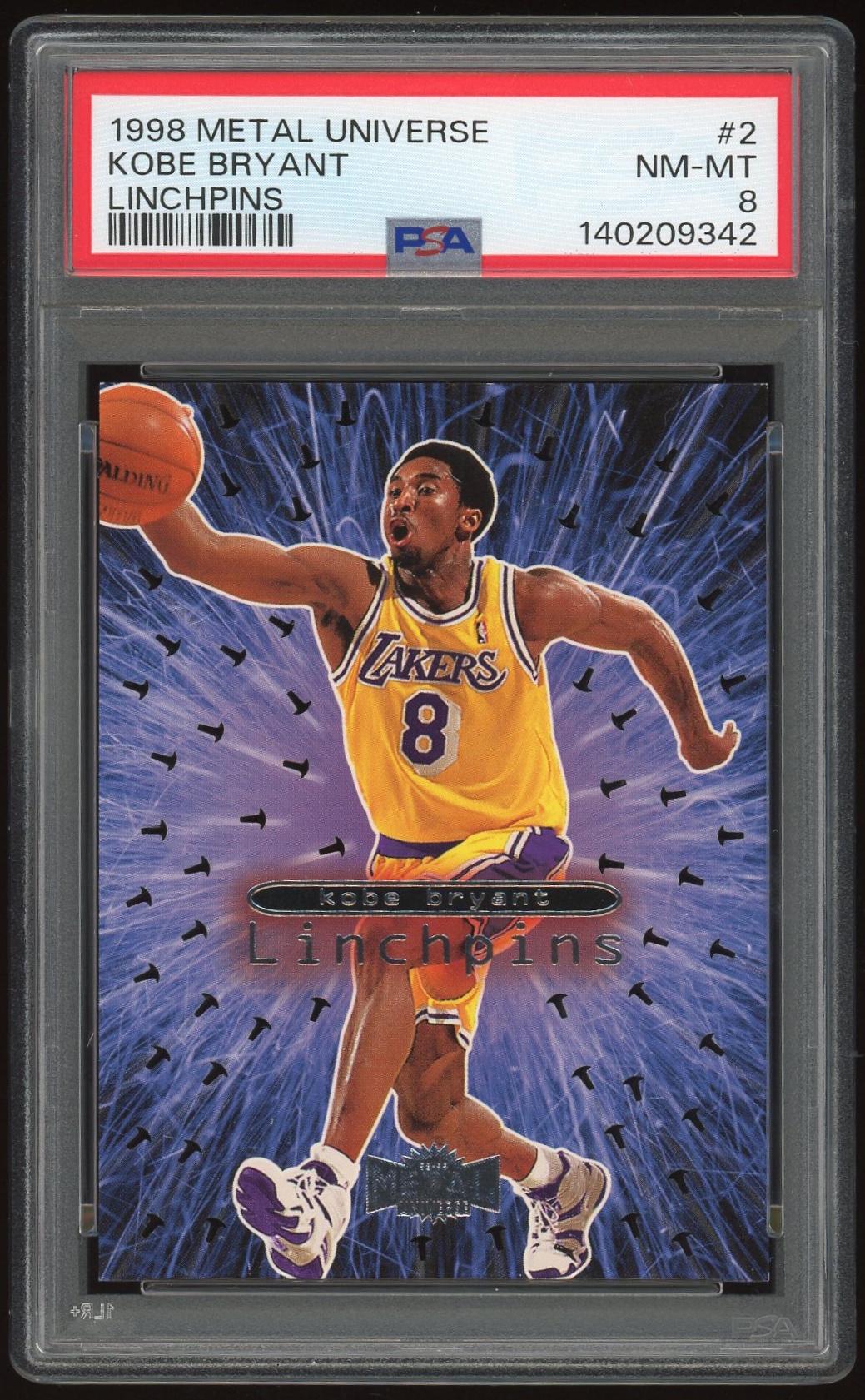 1998/99 Metal Universe Linchpins #2 Kobe Bryant PSA 8 *9342 (Reed Buy ...