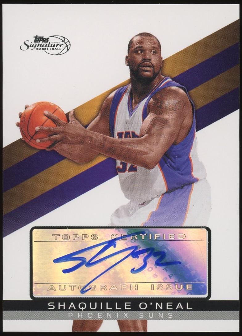2008/09 Topps Signature Autographs #TSASO Shaquille O'Neal #/825 (Reed ...