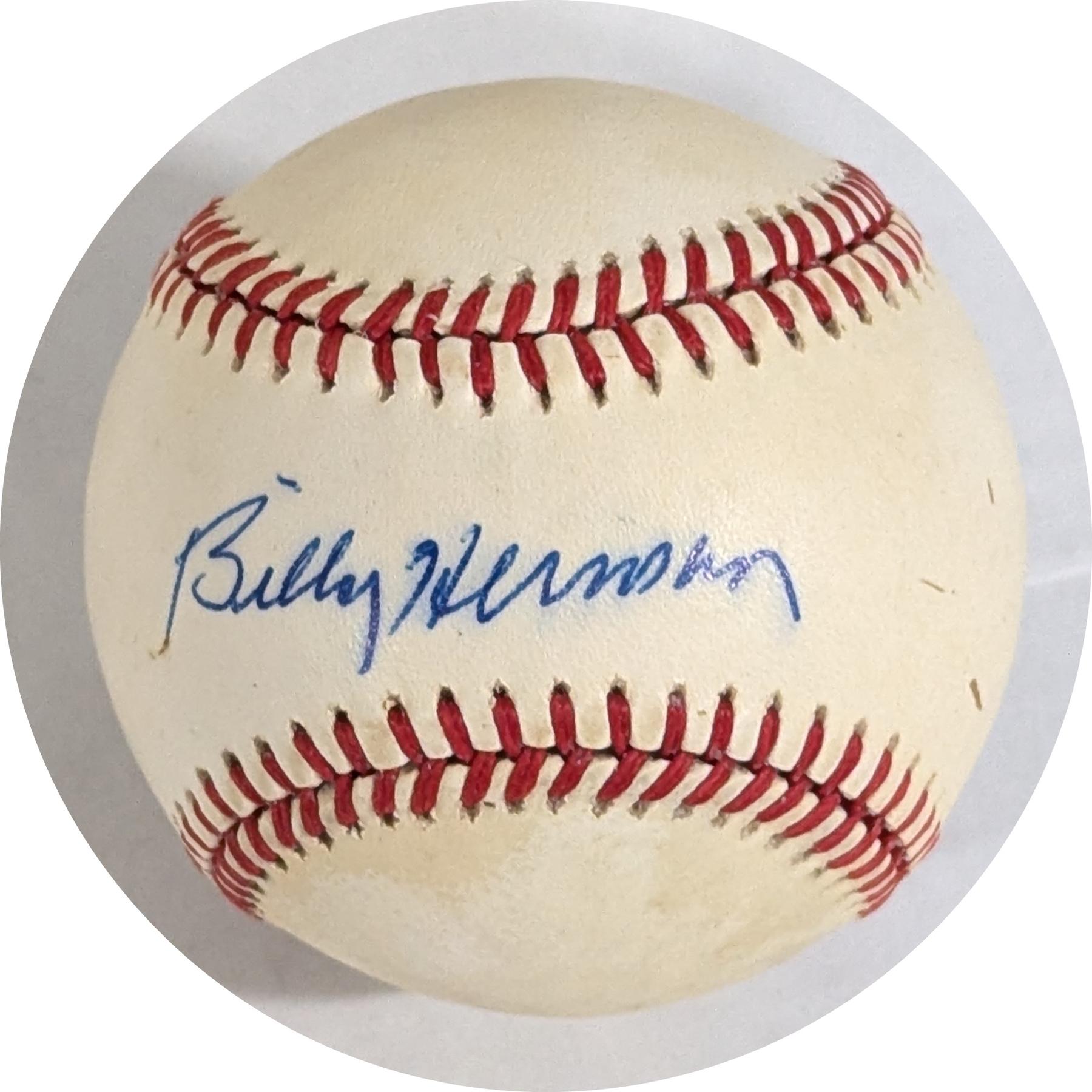 Billy Herman Autographed NL Giamatti Baseball JSA CK18194 (Reed Buy ...
