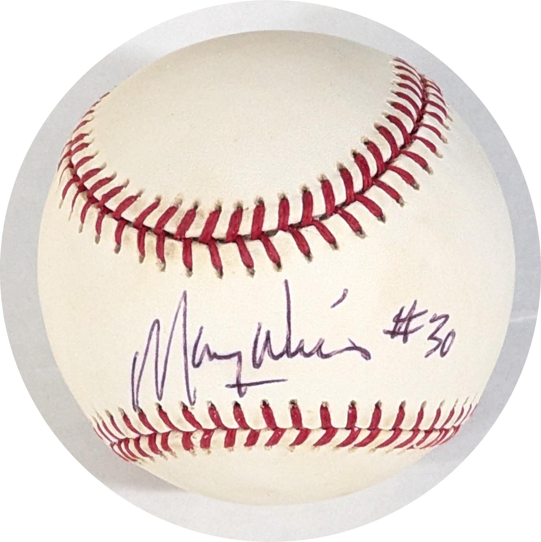 Maury Wills Autographed NL White Baseball (#30) JSA CK18281 (Reed Buy ...