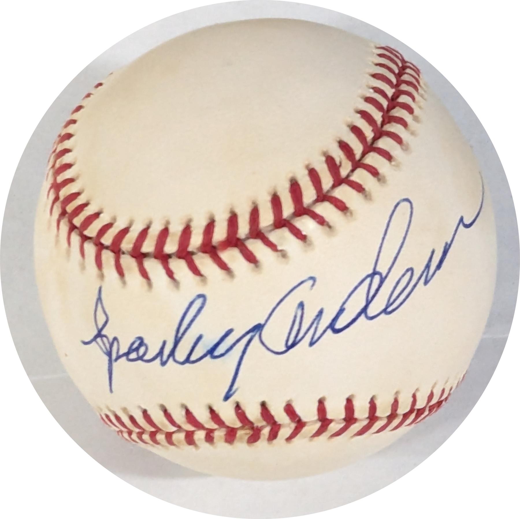 Sparky Anderson Autogaphed NL White Baseball JSA CK18357 (Reed Buy ...
