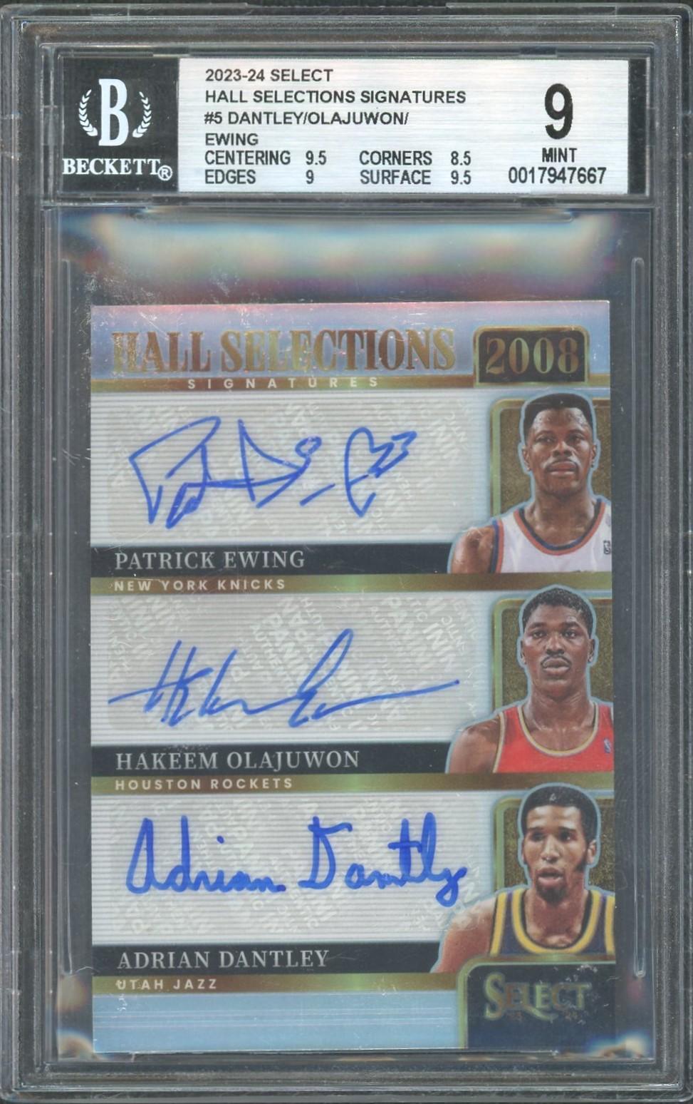 2023/24 Panini Select Hall Selections Patrick Ewing / Hakeem Olajuwon ...