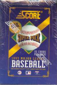 1993 Score Super Pack Baseball Jumbo Box | DA Card World