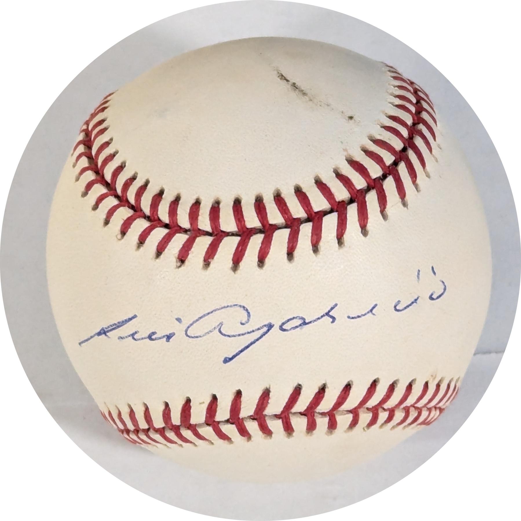 Luis Aparicio Autographed AL Brown Baseball JSA CK18309 (Reed Buy) | DA ...