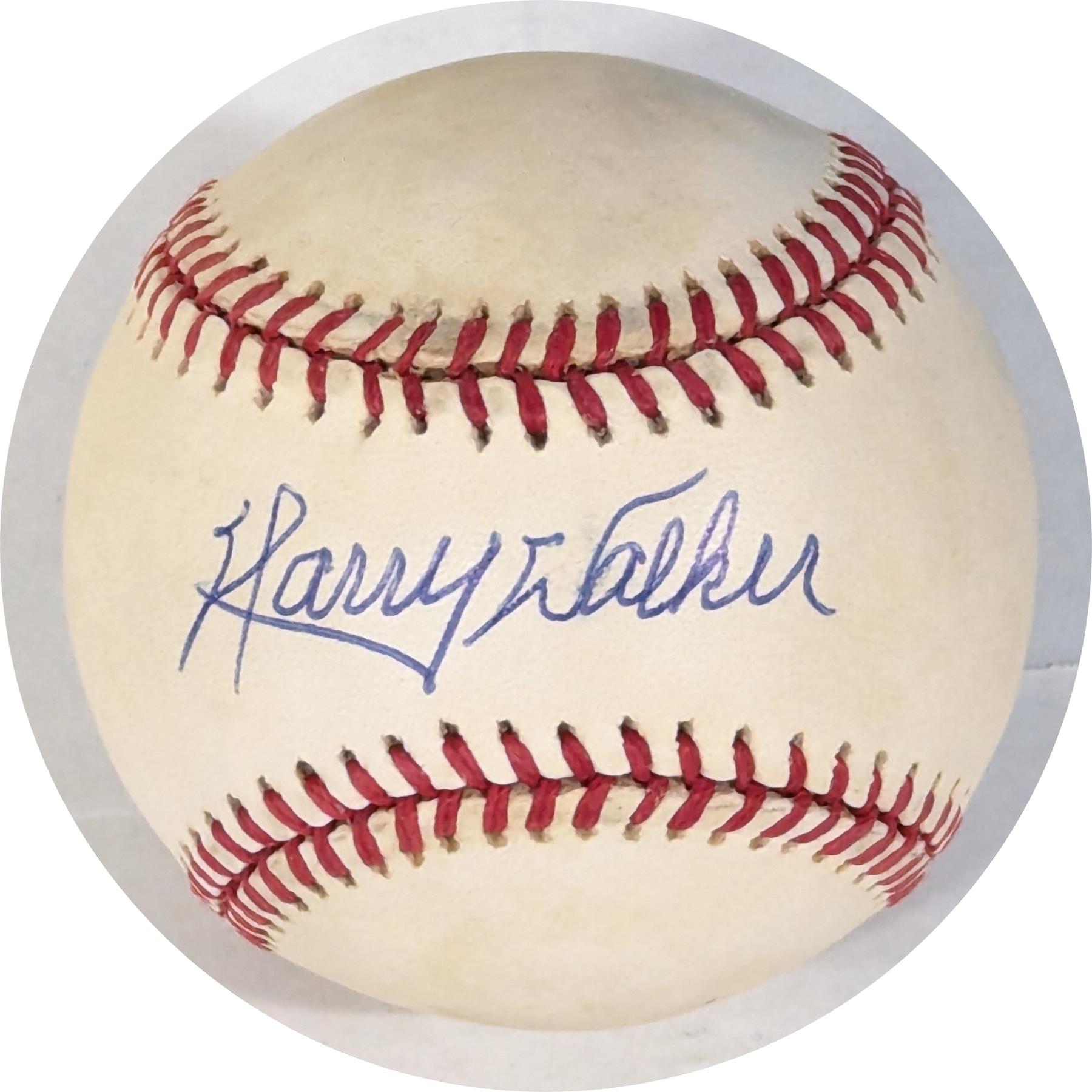 Harry Walker Autographed NL Coleman Baseball JSA CK72862 (Reed Buy ...