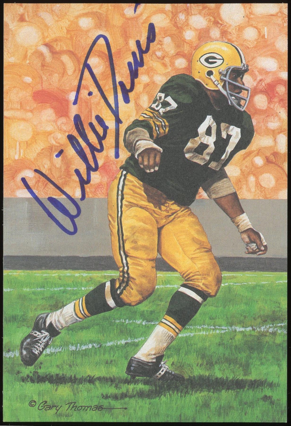 Willie Davis Autographed Goal Line Art Card JSA CK72642 (Reed Buy) | DA ...