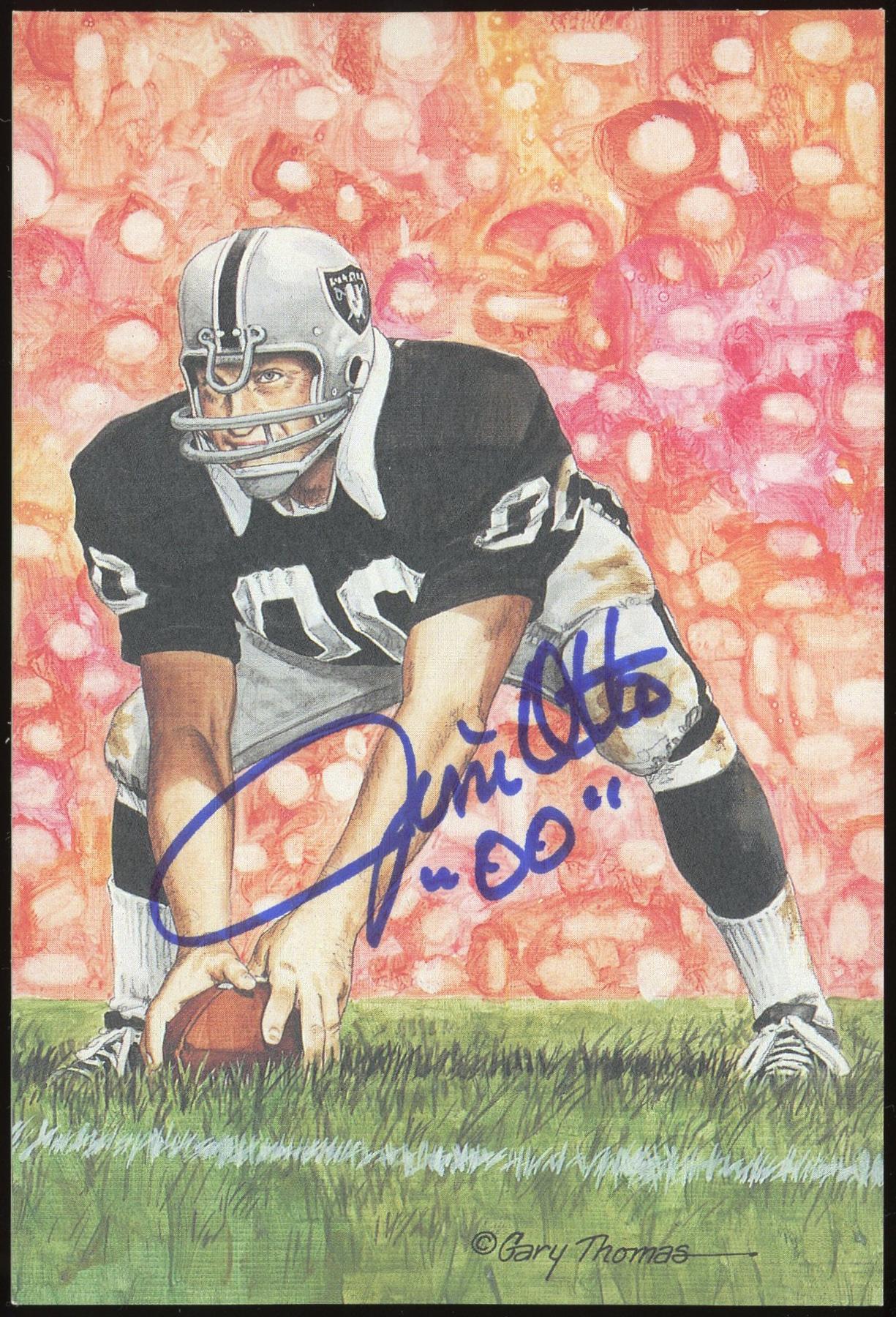 Jim Otto Autographed Goal Line Art Card JSA CK72654 (Reed Buy) | DA ...