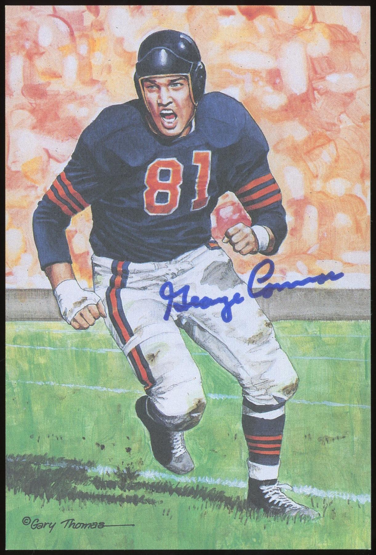 George Connor Autographed Goal Line Art Card JSA CK72755 (Reed Buy ...