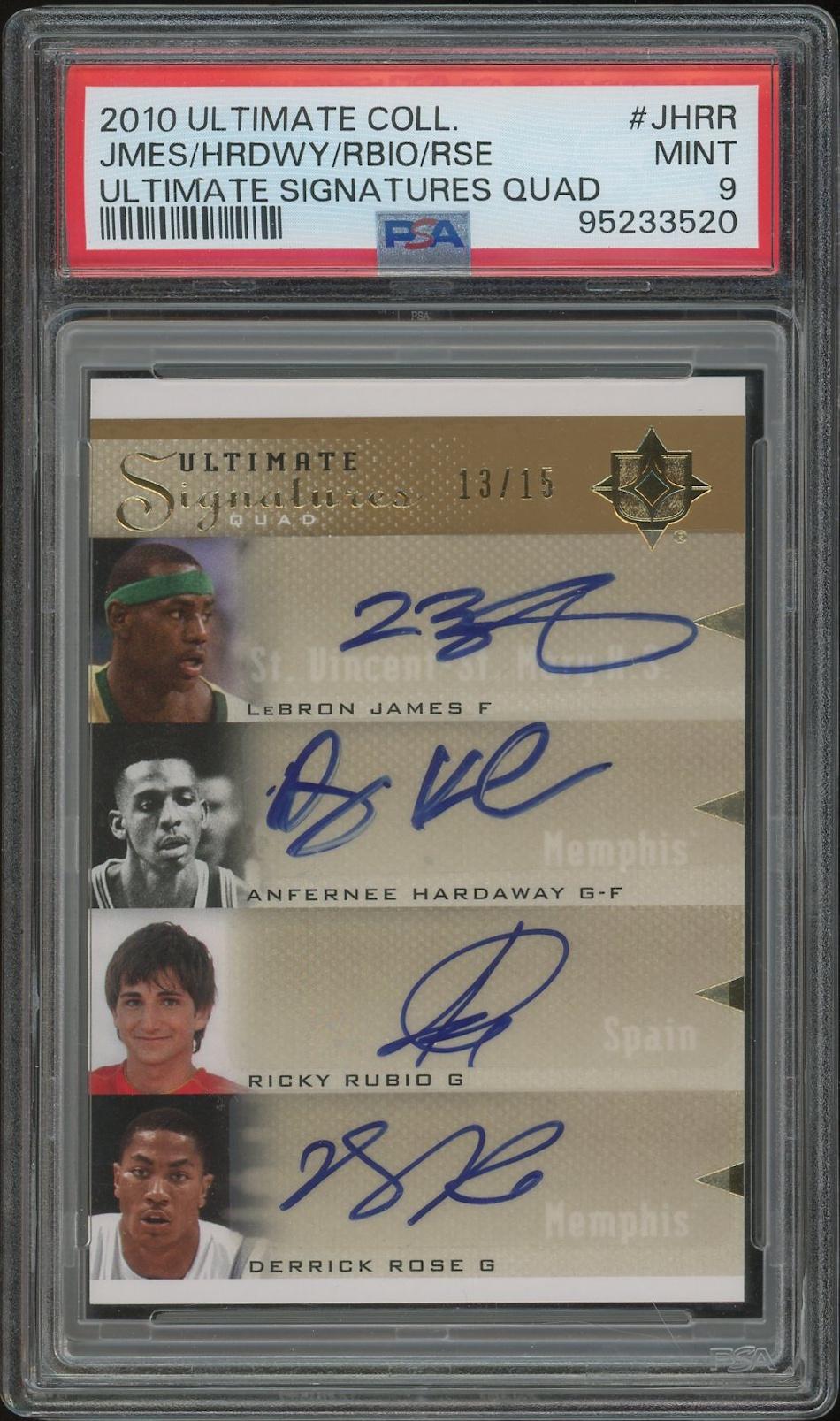2010/11 Ultimate Collection LeBron James Anfernee Hardaway Ricky Rubio ...