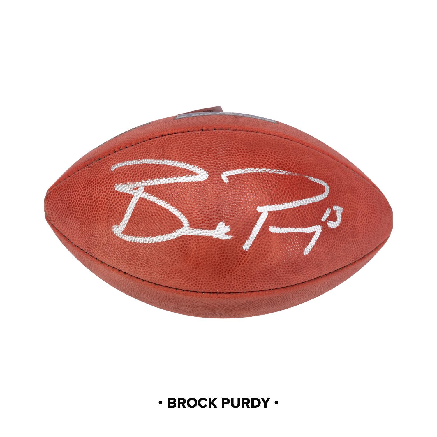 Brock Purdy Signed Autographed Super Bowl LVIII Duke Football Fanatics ...
