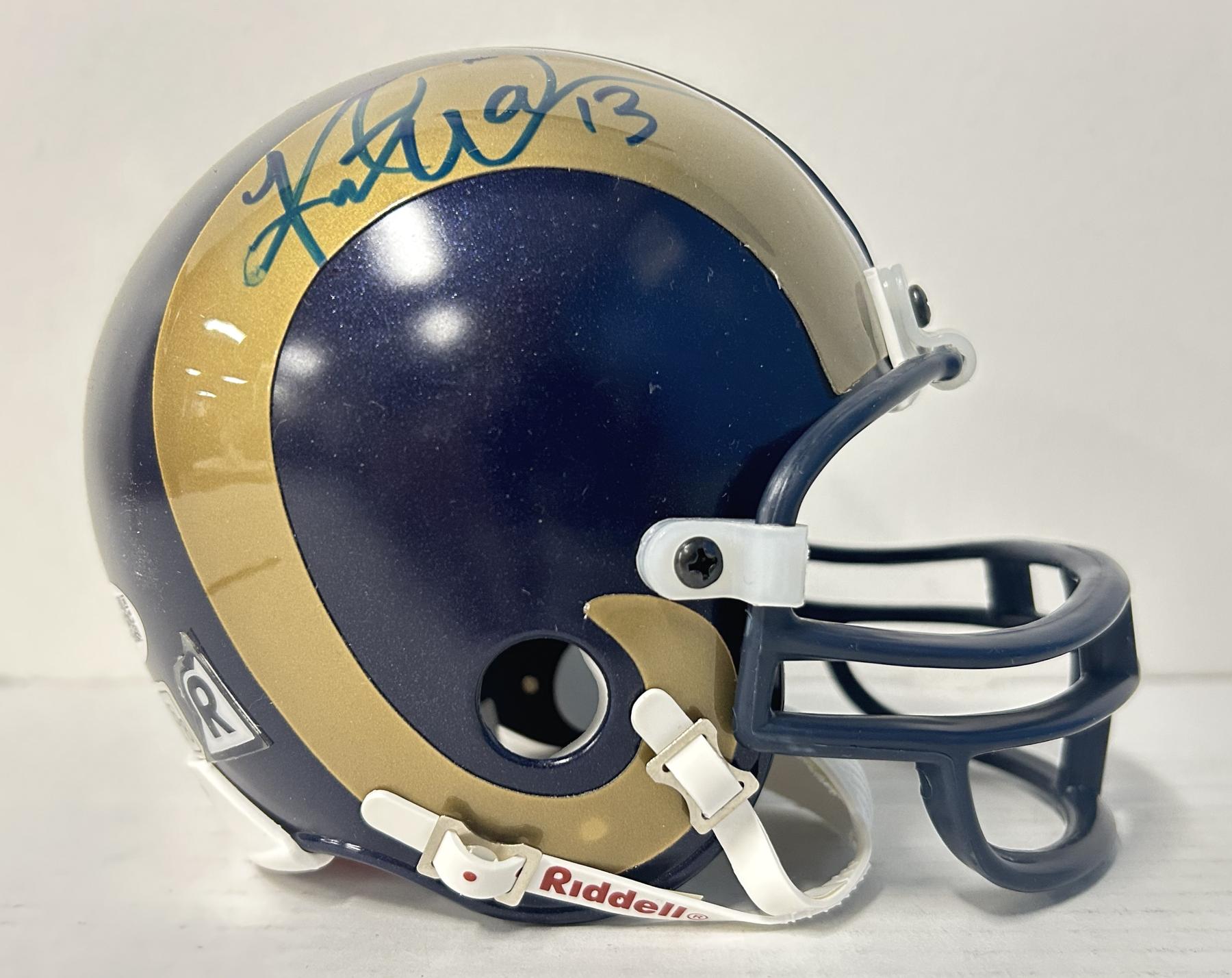 Kurt Warner Autographed Rams Mini Helmet JSA CK72424 (Reed Buy) | DA ...