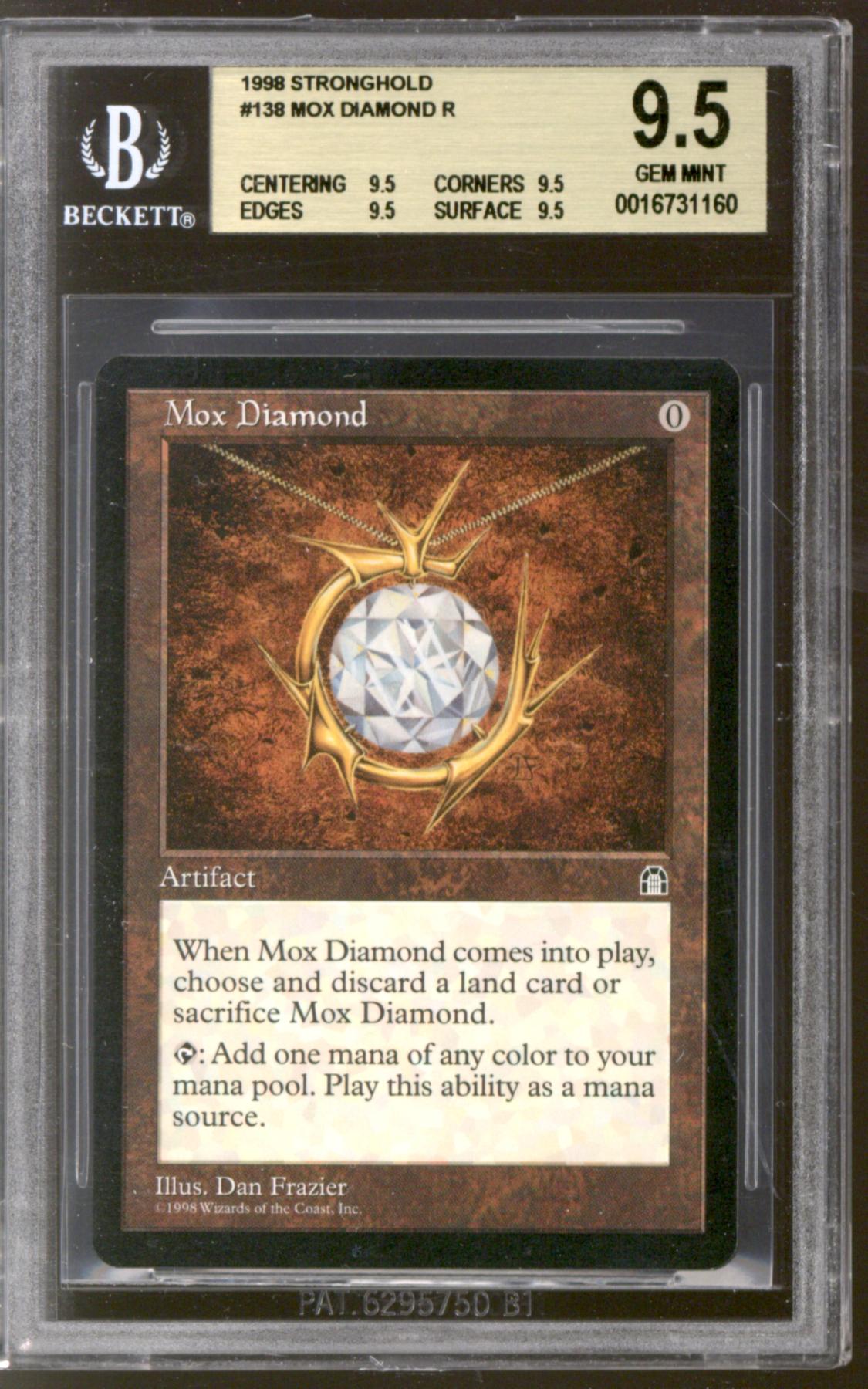 Magic the Gathering Stronghold Mox Diamond BGS 9.5 (9.5, 9.5, 9.5, 9.5 ...