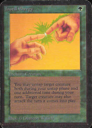 Magic the Gathering Alpha Instill Energy LIGHTLY PLAYED (LP) | DA Card ...