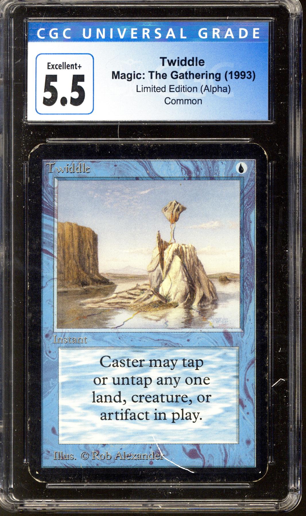 Magic the Gathering Alpha Twiddle CGC 5.5 No Subgrades MODERATELY ...