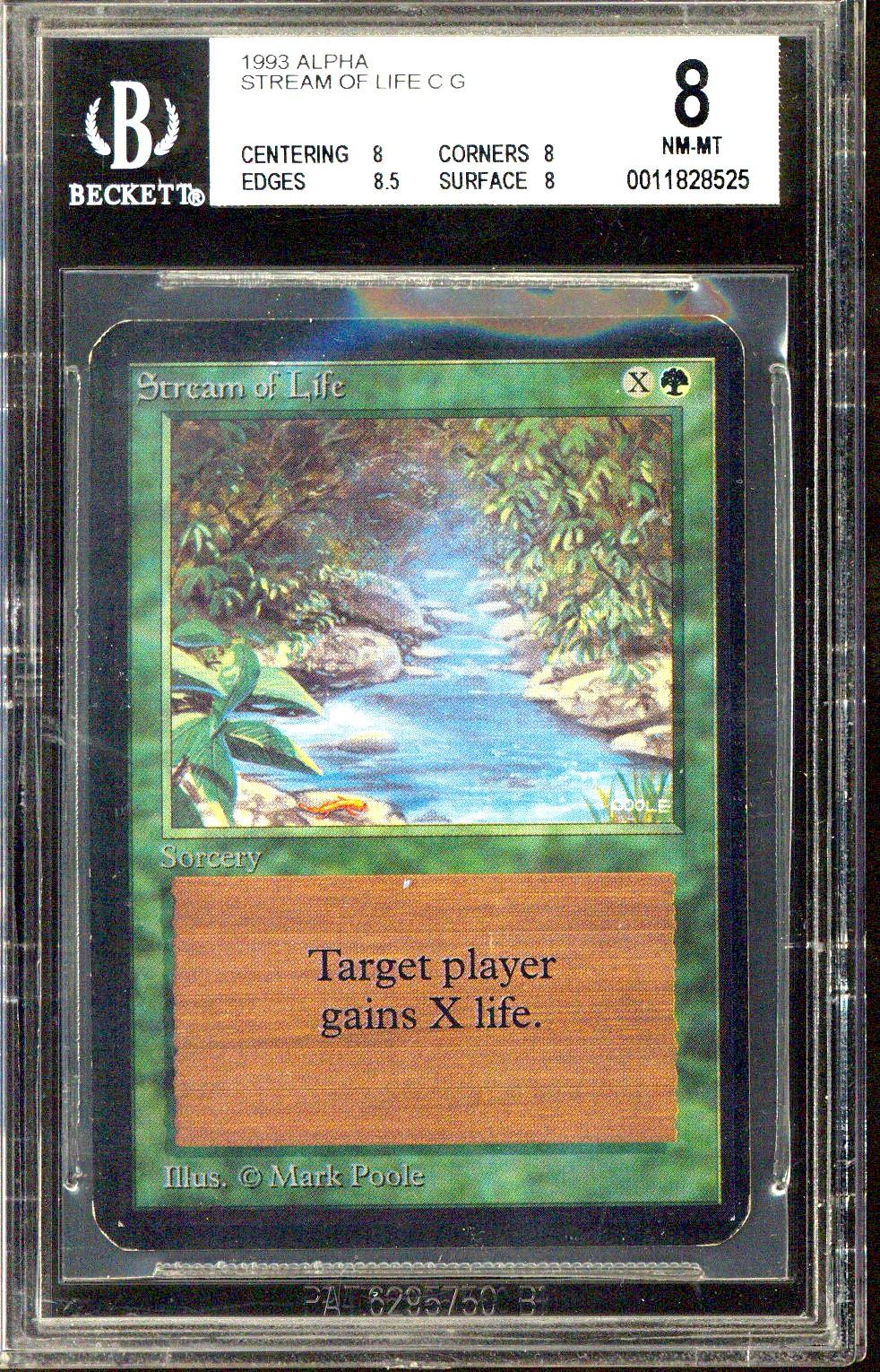 Magic the Gathering Alpha Stream of Life BGS 8 (8, 8, 8.5, 8) | DA Card ...