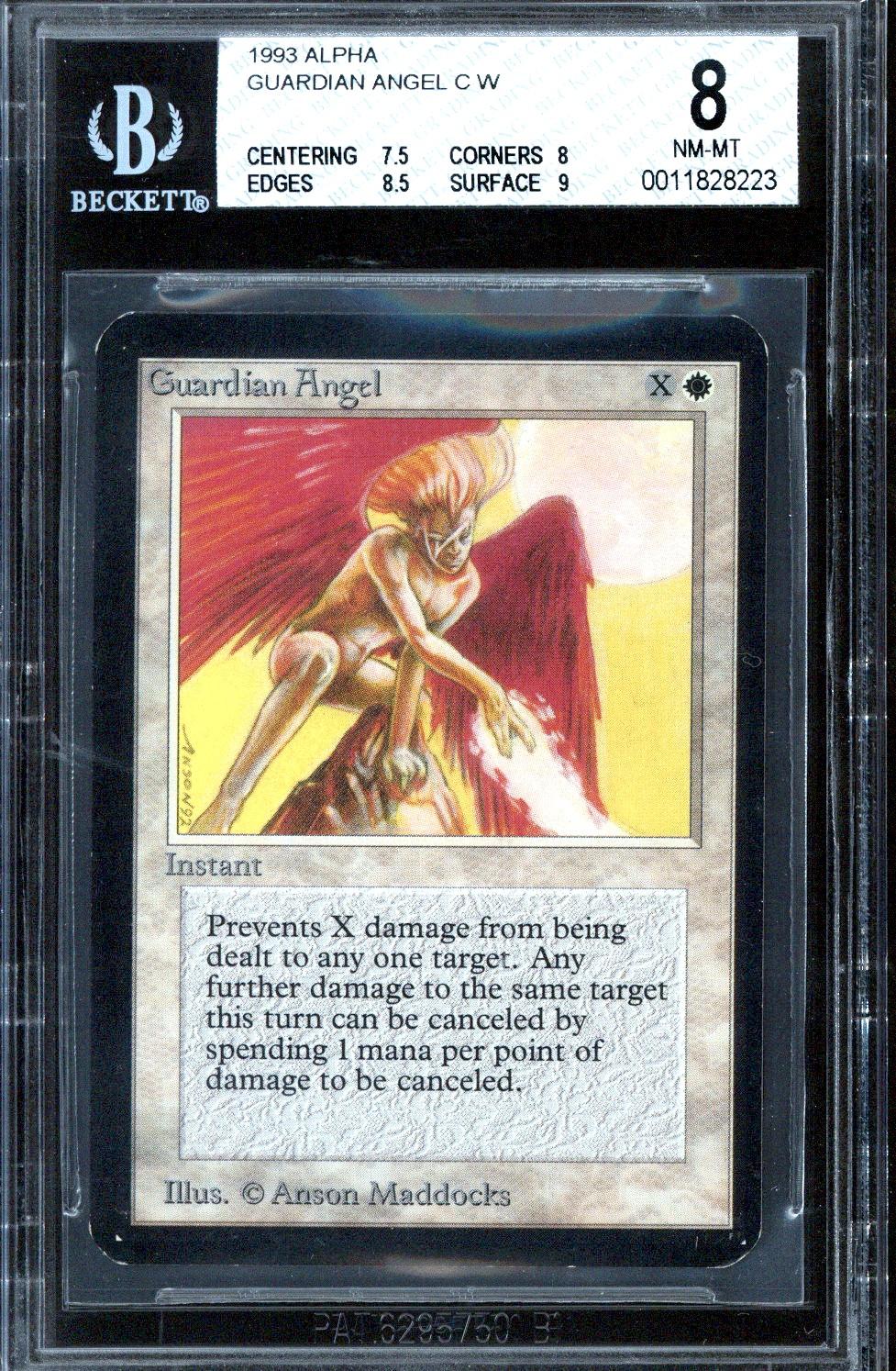 Magic the Gathering Alpha Guardian Angel BGS 8 (7.5, 8, 8.5, 9) | DA ...