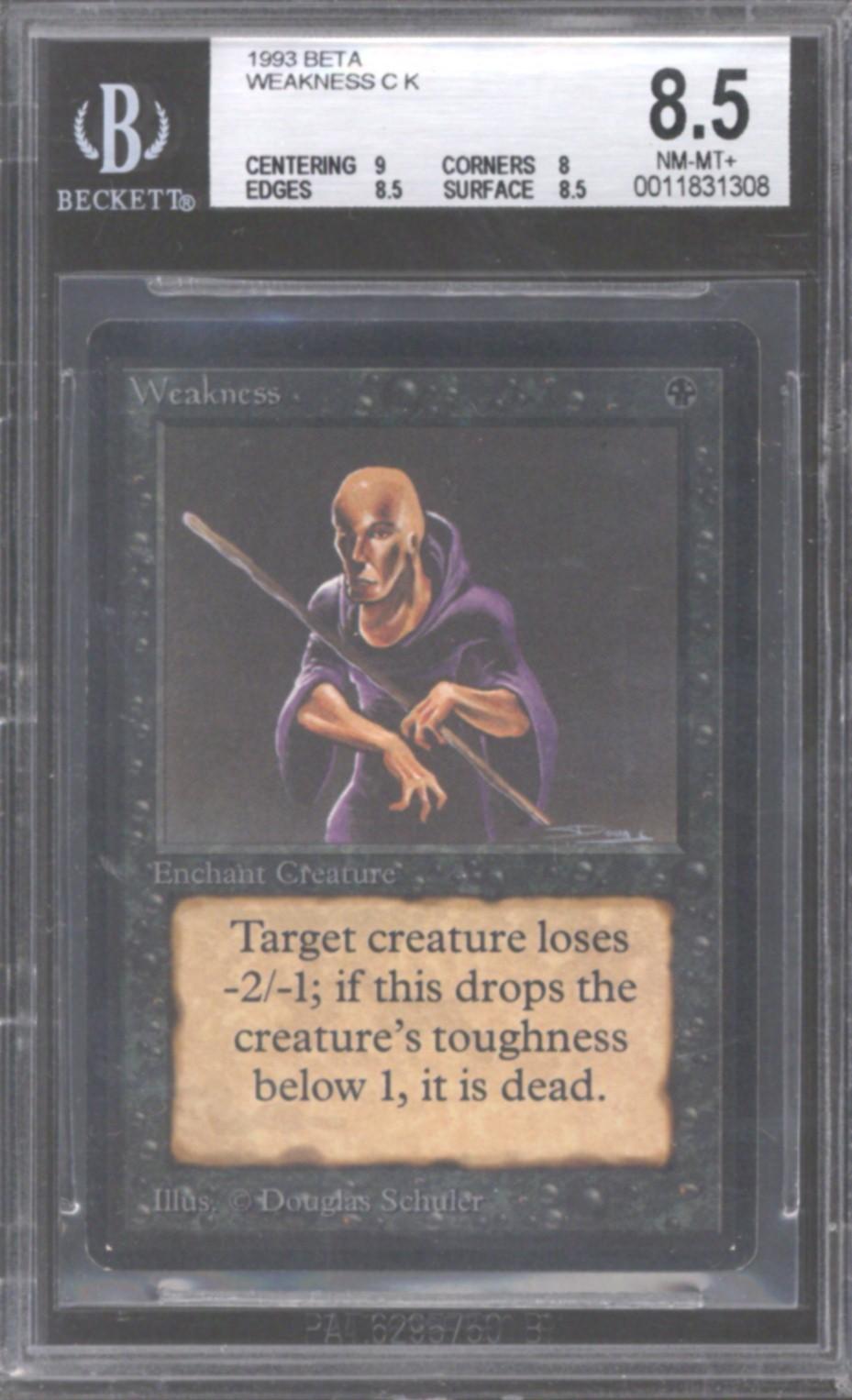 Magic the Gathering Beta Weakness BGS 8.5 (9, 8, 8.5, 8.5) | DA Card World