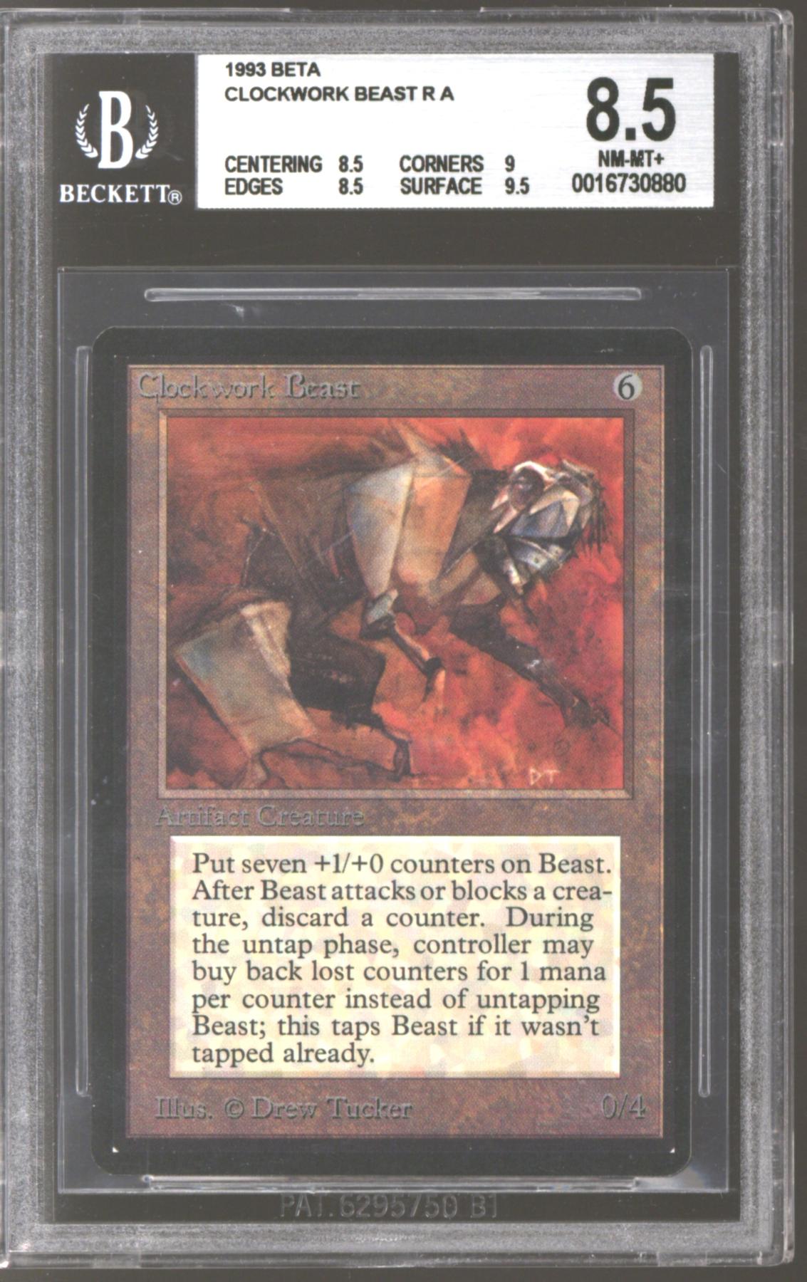 Magic the Gathering Beta Clockwork Beast BGS 8.5 (8.5, 9, 8.5, 9.5) Q++ ...