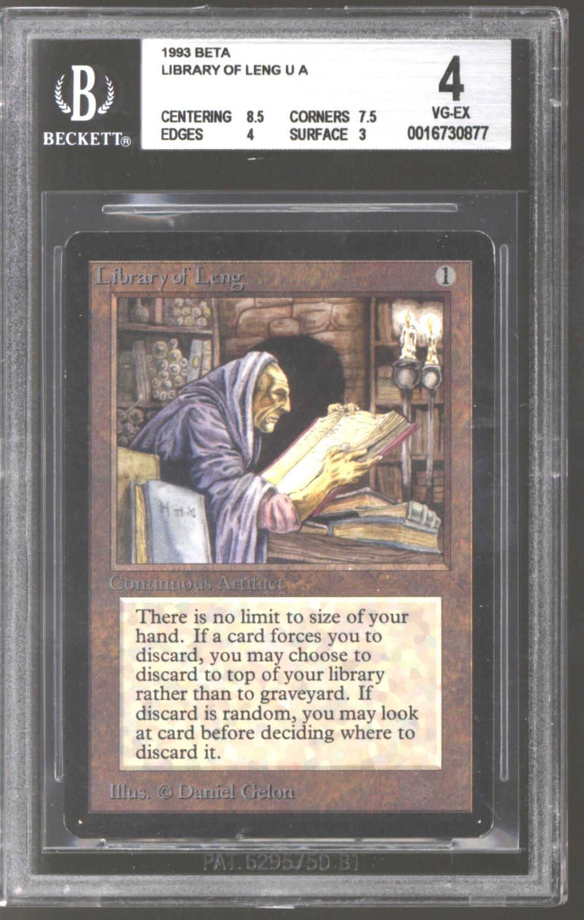 Magic the Gathering Beta Library of Leng BGS 4 (8.5, 7.5, 4, 3) | DA ...