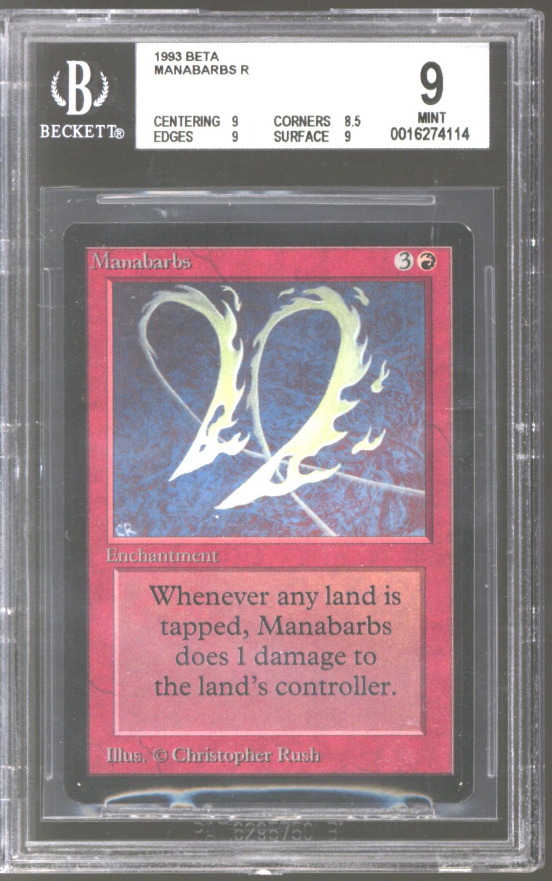 Magic the Gathering Beta Manabarbs BGS 9 (9, 8.5, 9, 9) | DA Card World