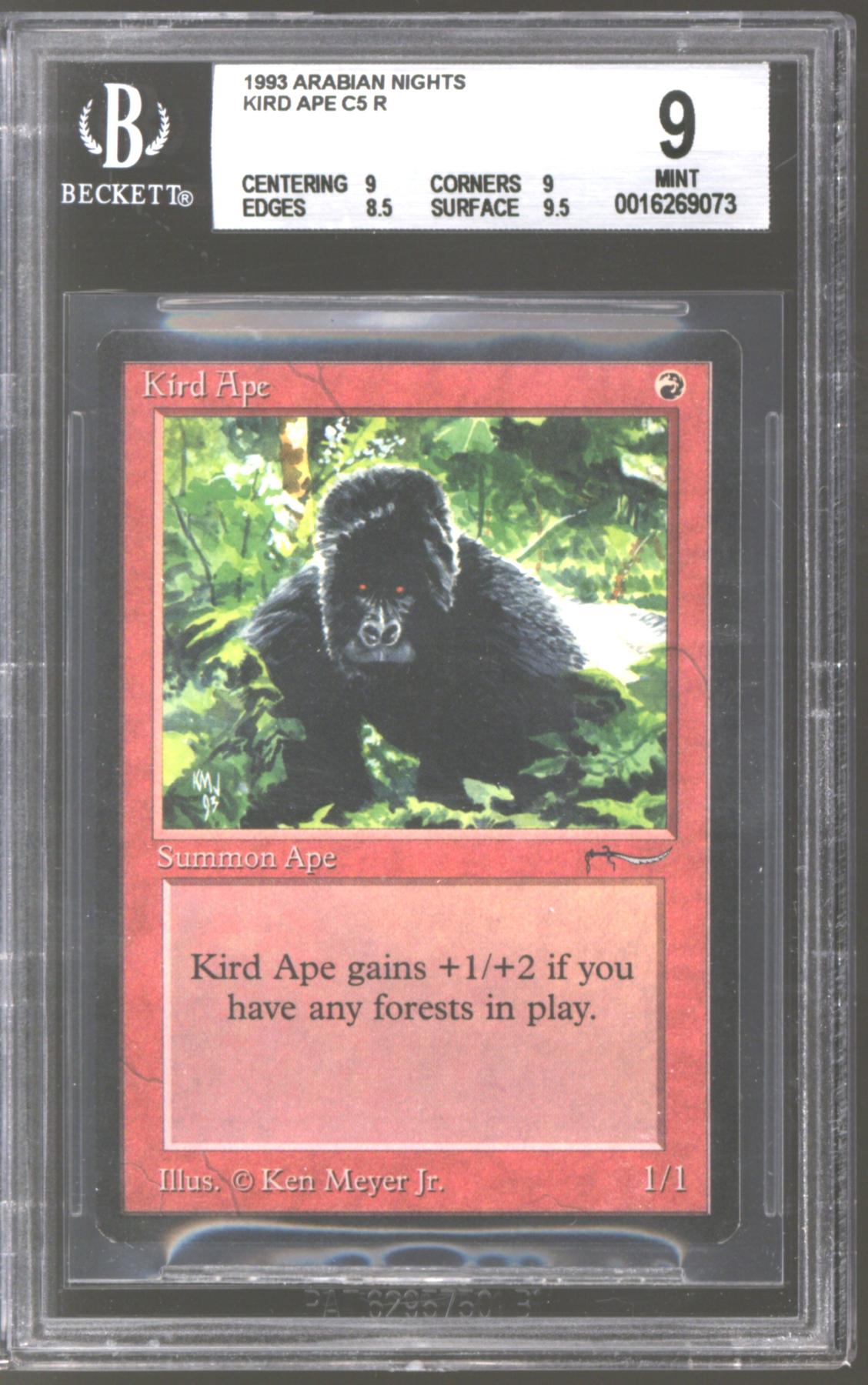 Magic the Gathering Arabian Nights Kird Ape BGS 9 (9, 8.5, 9, 9) NEAR ...