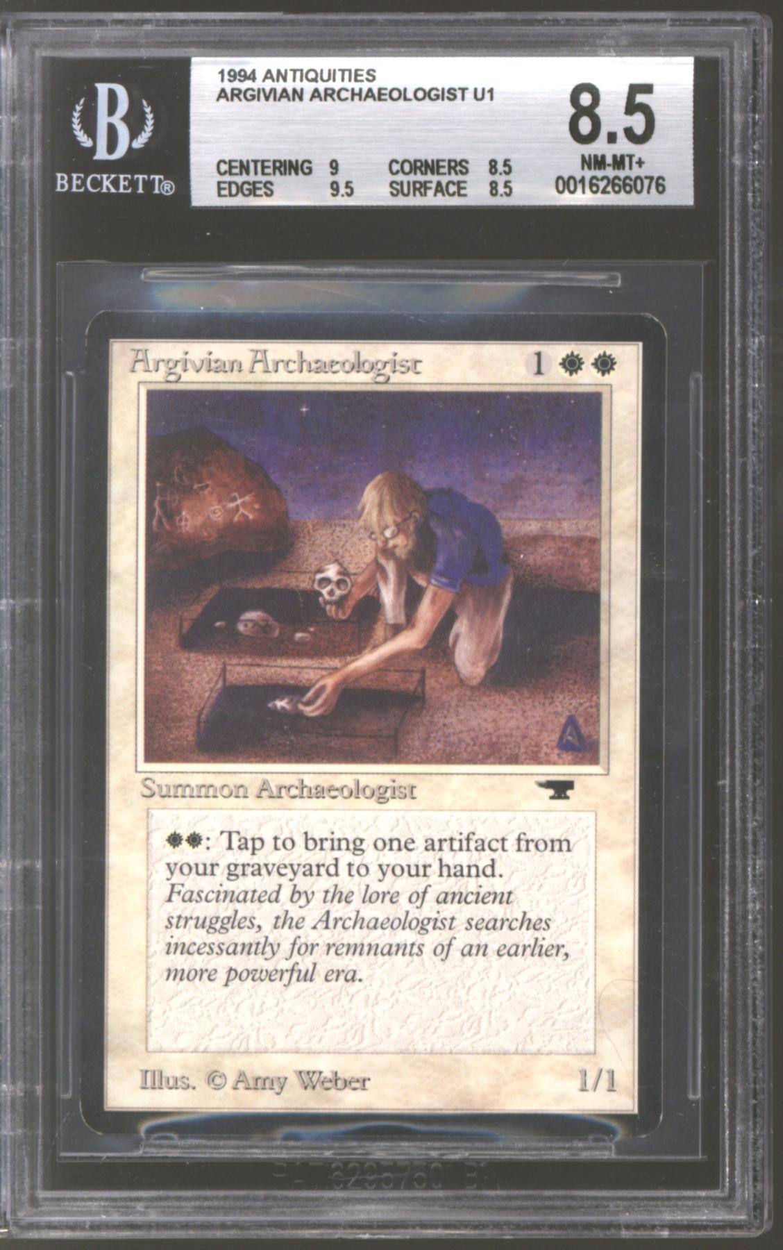 Magic the Gathering Antiquities Argivian Archaeologist BGS 8.5 (9, 8.5 ...