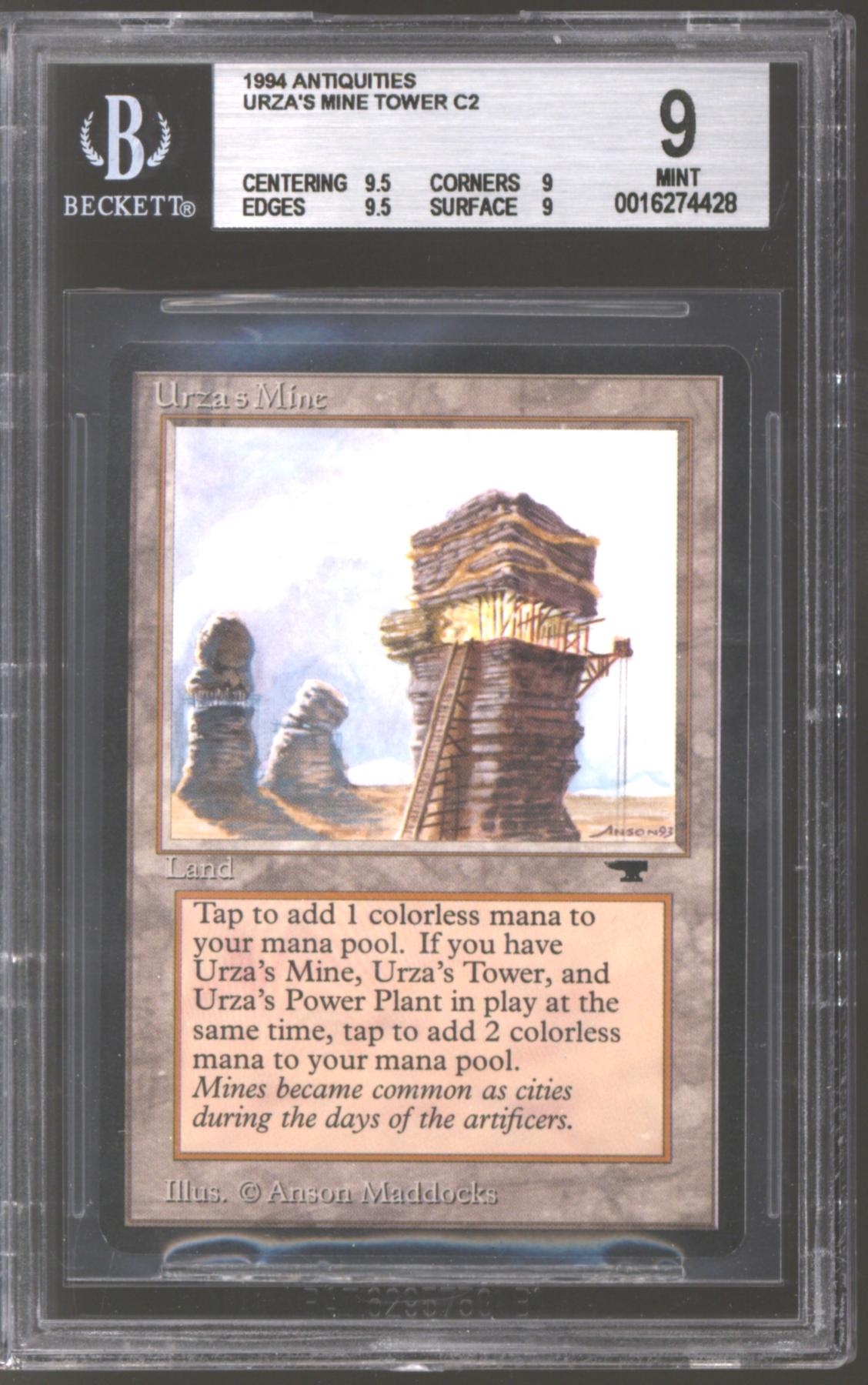 Magic the Gathering Antiquities Urza's Mine (Tower) BGS 9 (9.5, 9, 9.5 ...