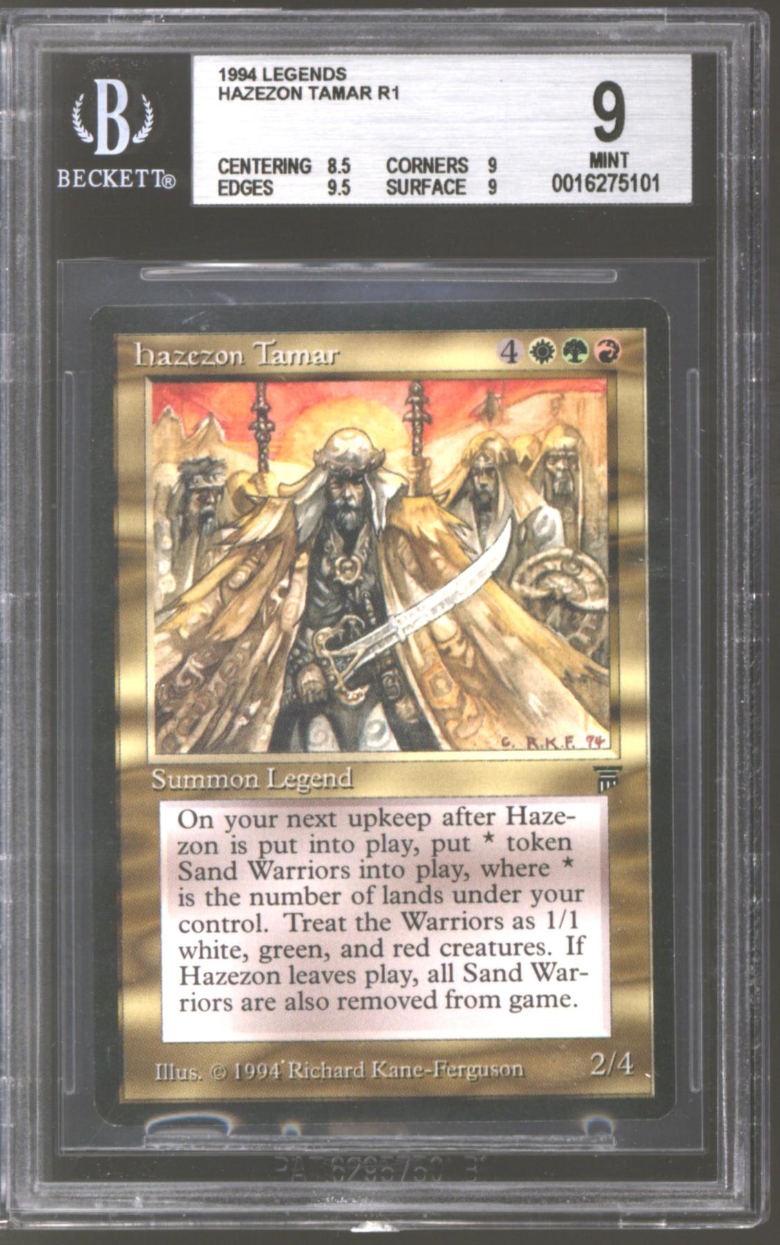 Magic the Gathering Legends Hazezon Tamar BGS 9 (8.5, 9, 9.5, 9) | DA ...