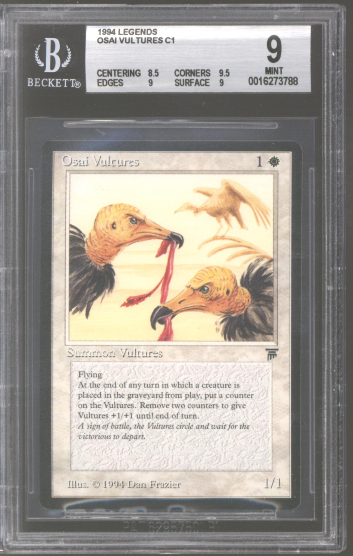 Magic the Gathering Legends Osai Vultures BGS 9 (8.5, 9.5, 9, 9) NEAR ...