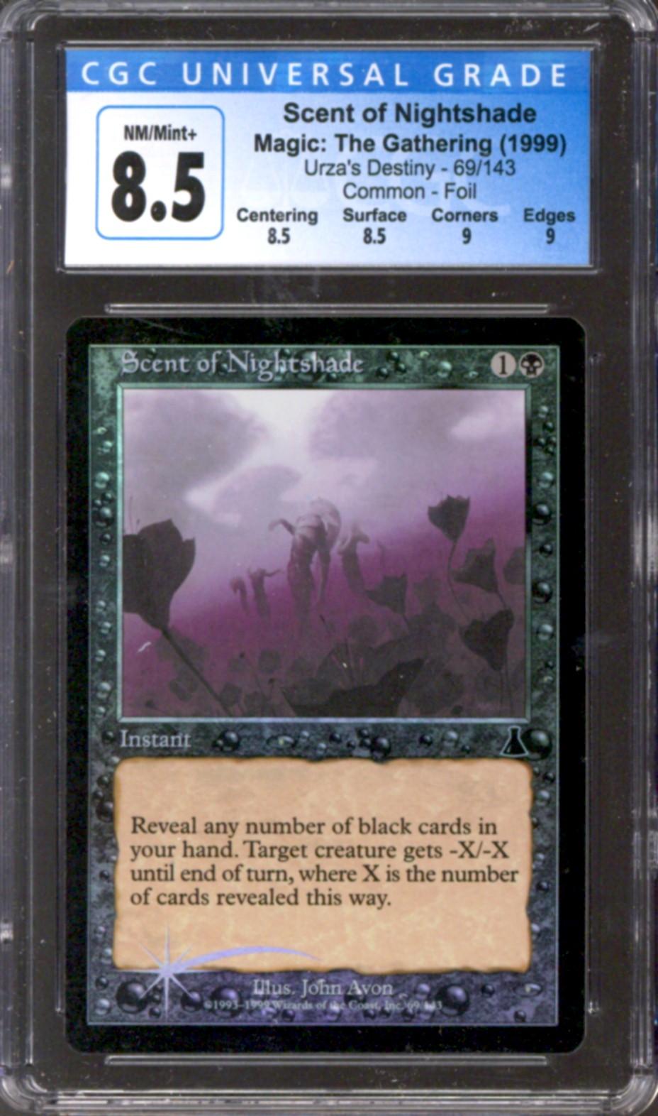 Magic the Gathering Urza's Destiny FOIL Scent of Nightshade 69/143 CGC ...