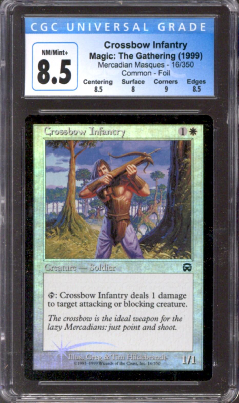 Magic the Gathering Mercadian Masques FOIL Crossbow Infantry 16/350 CGC ...