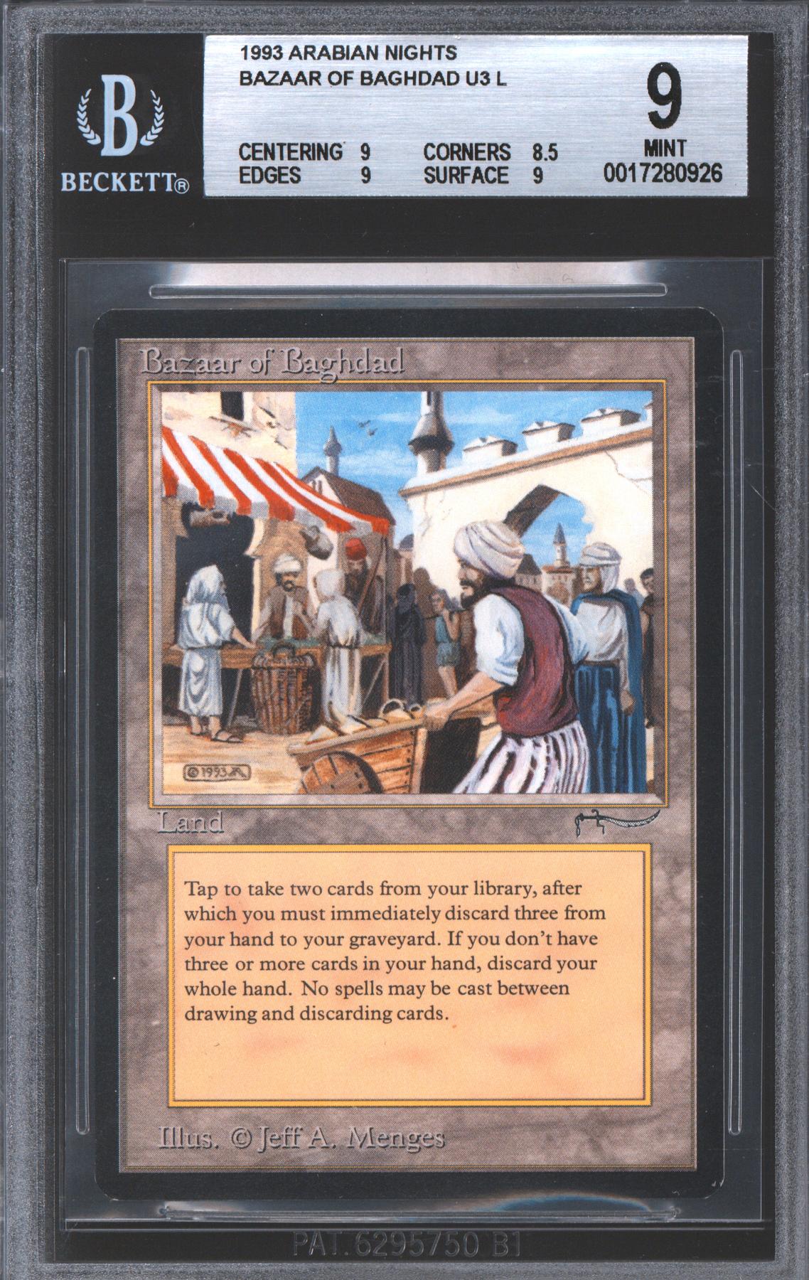 Magic the Gathering Arabian Nights Bazaar of Baghdad BGS 9 (9, 8.5, 9 ...